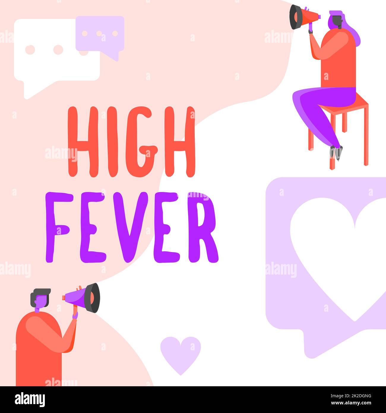 Writing displaying text High Fever. Conceptual photo medical condition ...