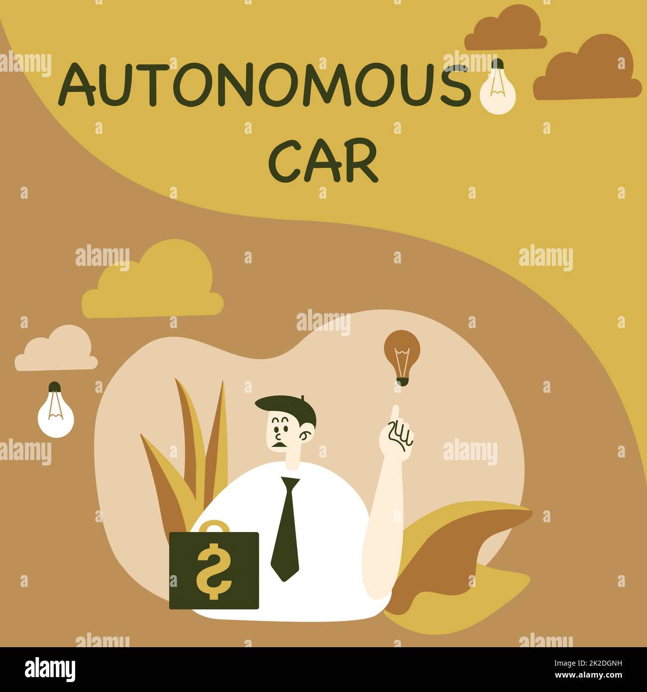 Conceptual caption Autonomous Car. Conceptual photo vehicle that can ...