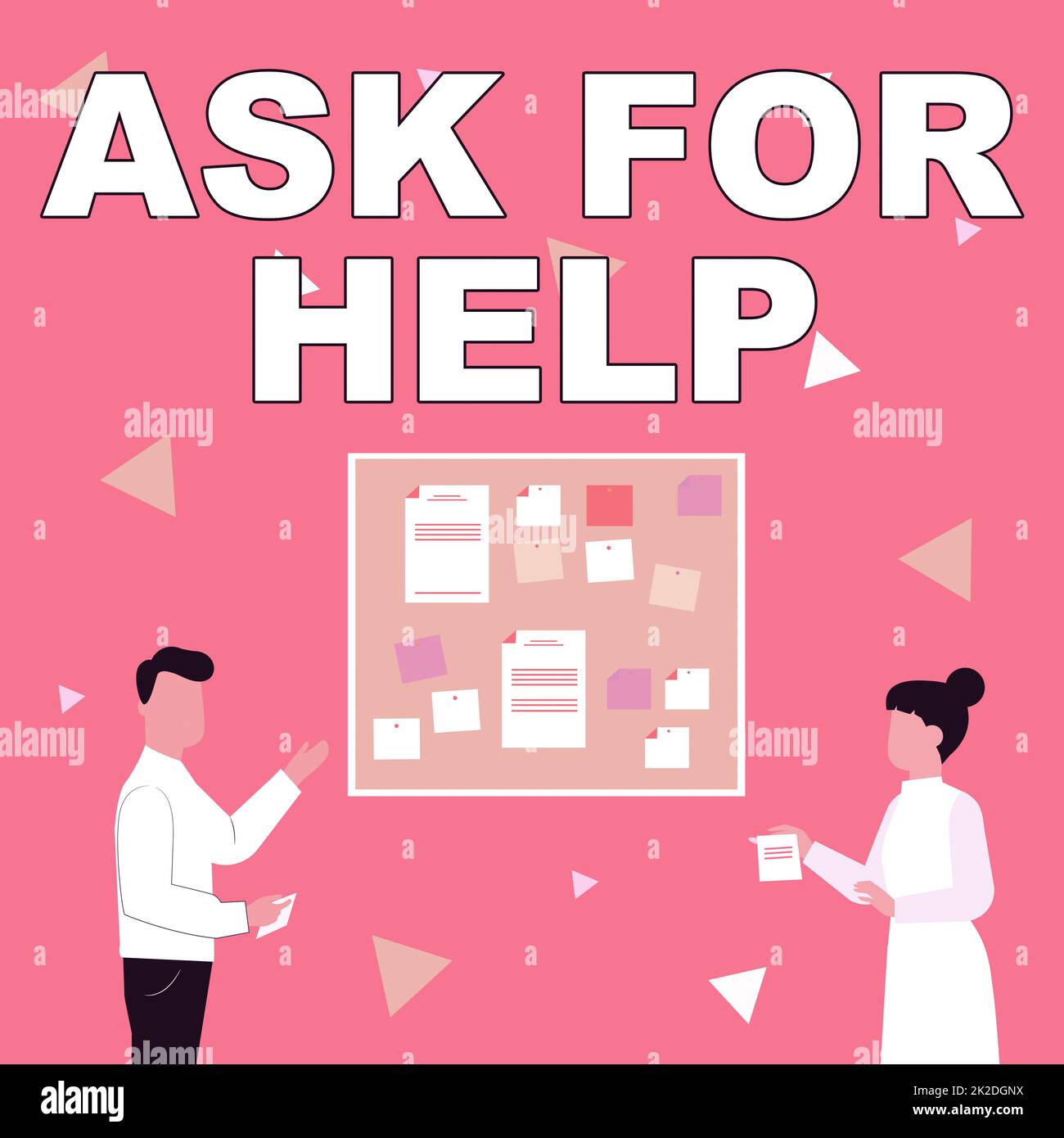 Hand writing sign Ask For Help. Business overview Request to support ...