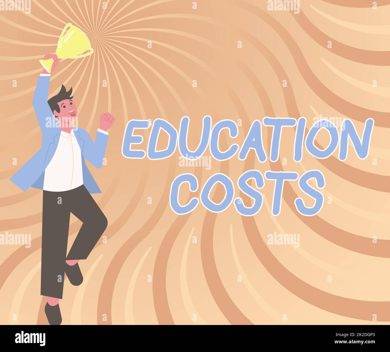 Hand writing sign Education Costs. Conceptual photo amounts paid for ...