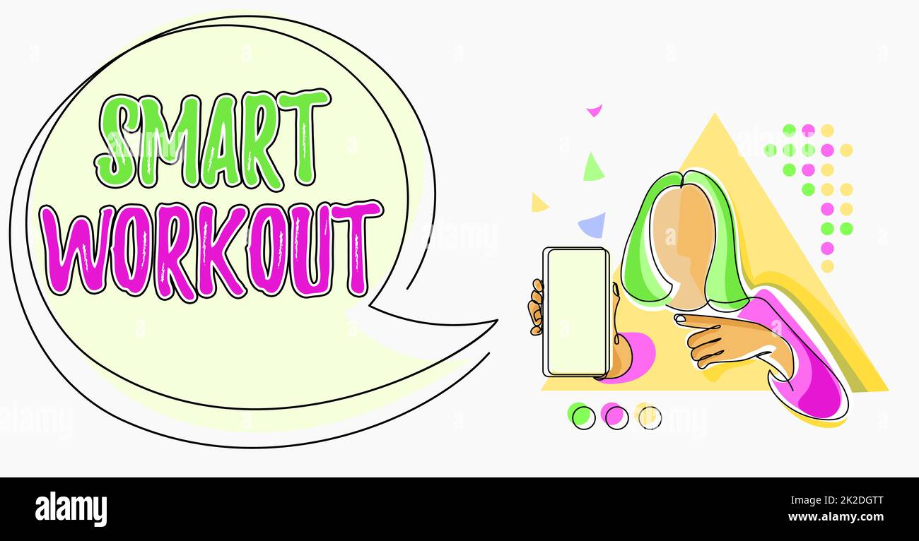 Handwriting text Smart Workout. Internet Concept set a goal that maps ...