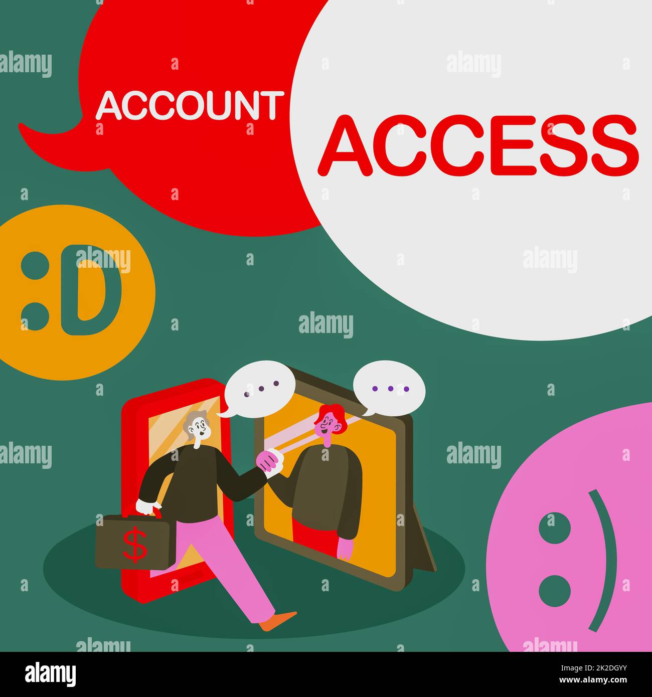 Text sign showing Account Access. Business idea having permission to ...