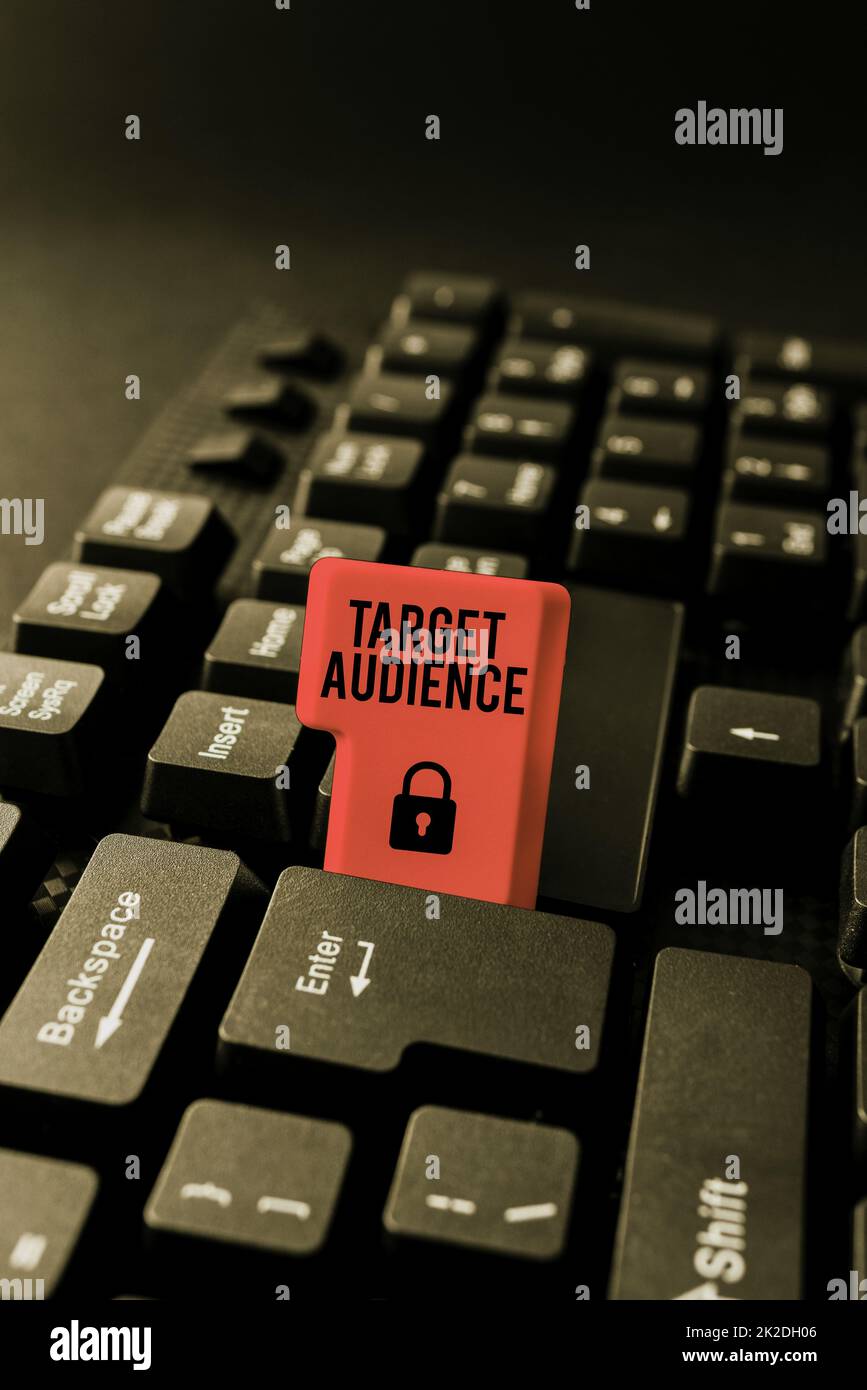 Writing displaying text Target Audience. Business overview category of ...