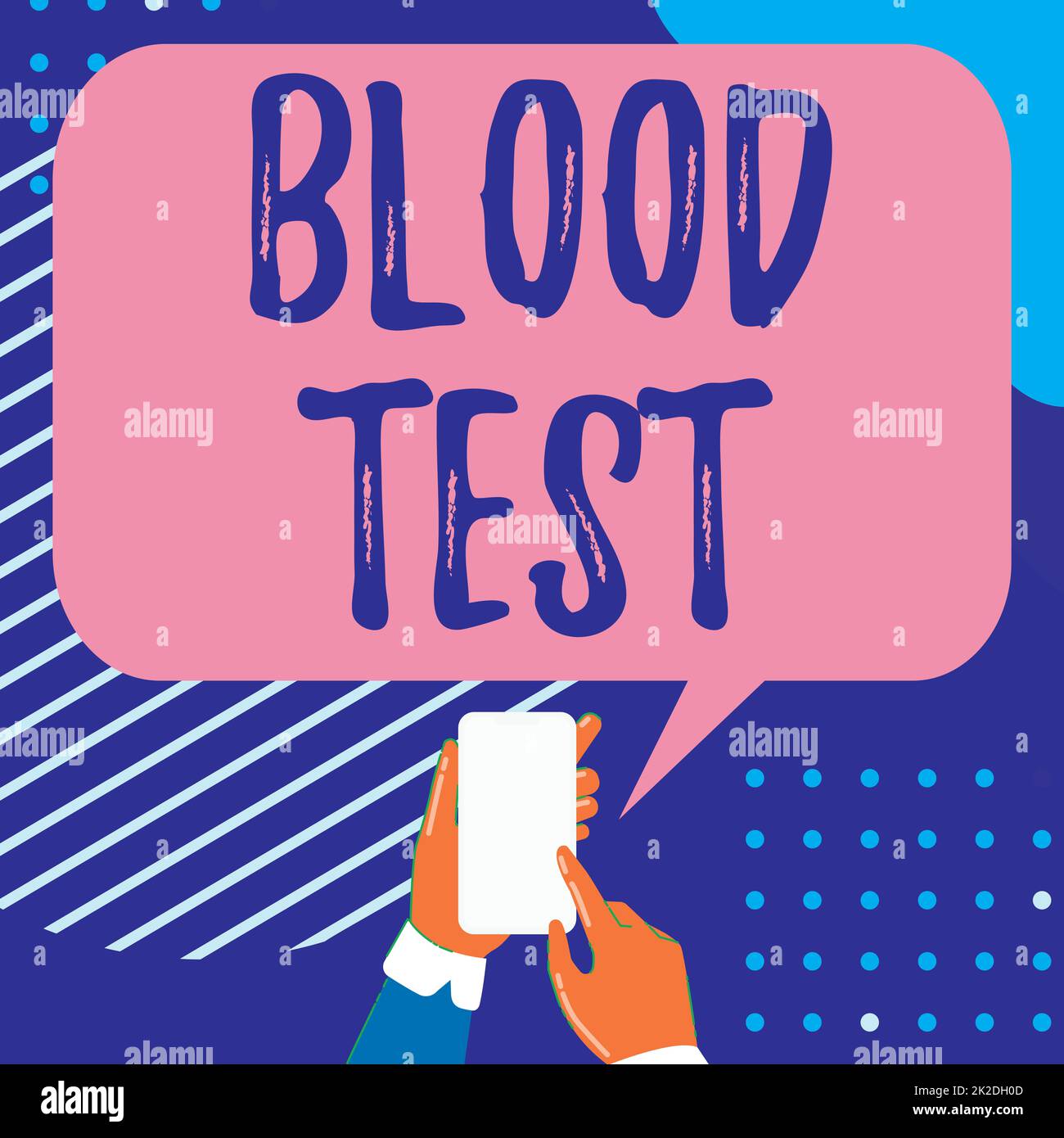 Handwriting text Blood Test. Business idea Extracted blood sample from ...