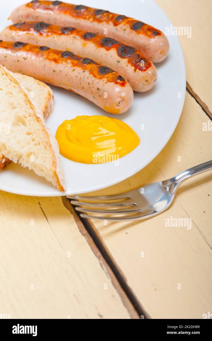 traditional German wurstel sausages Stock Photo - Alamy