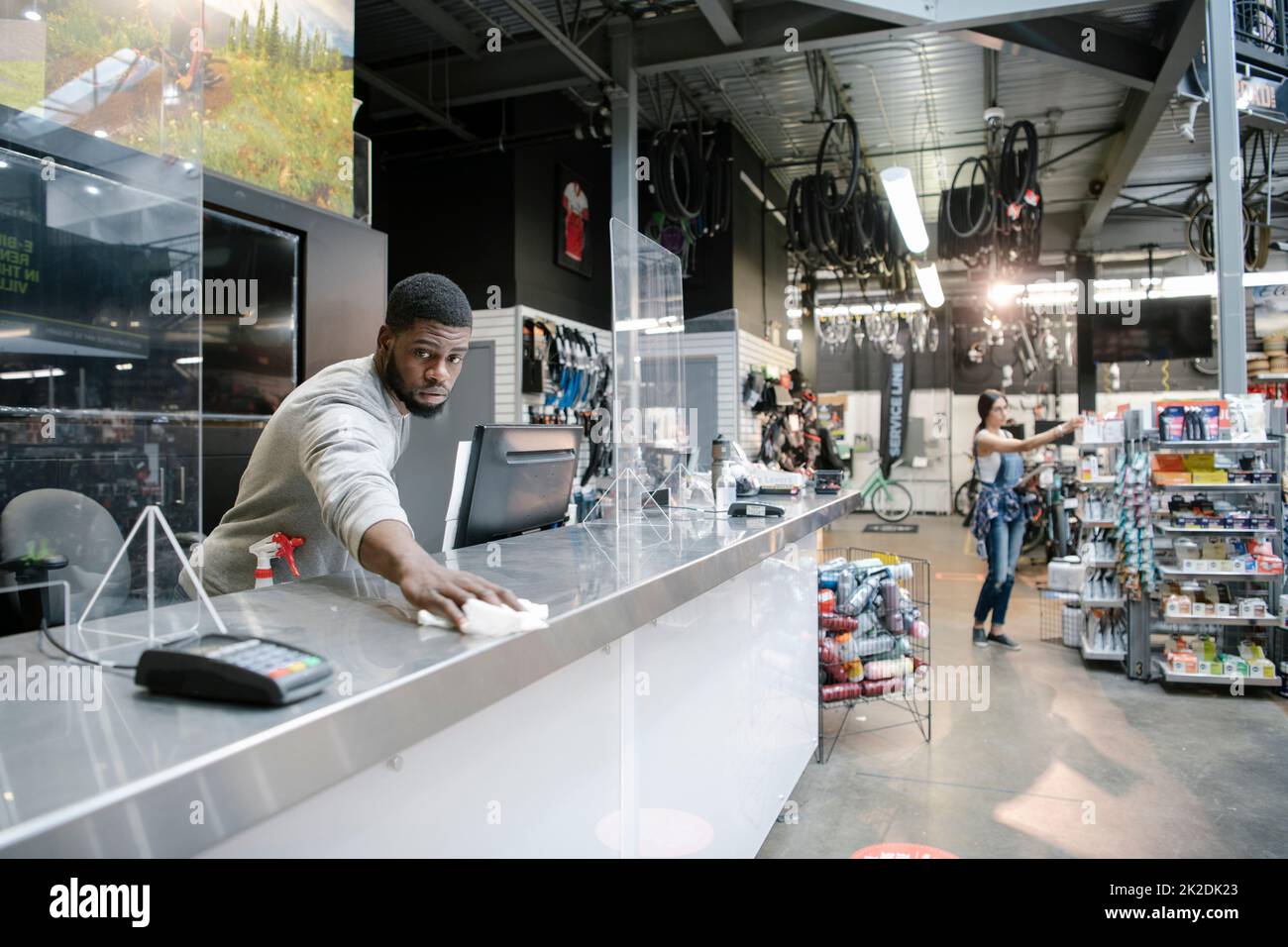 Bike shop counter hi-res stock photography and images - Alamy