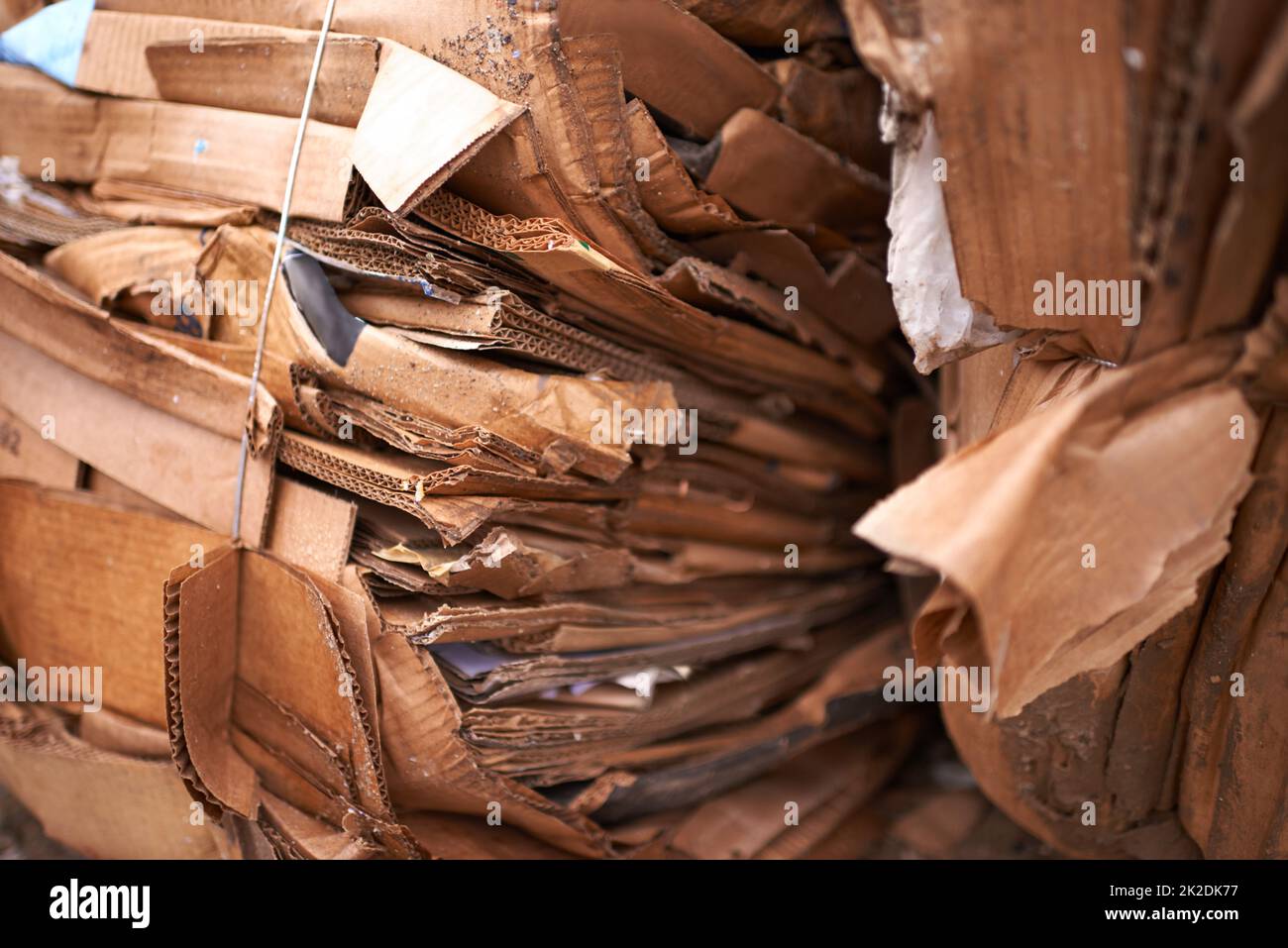 Bring your cardboard to be recycled. used cardboard ready to be ...