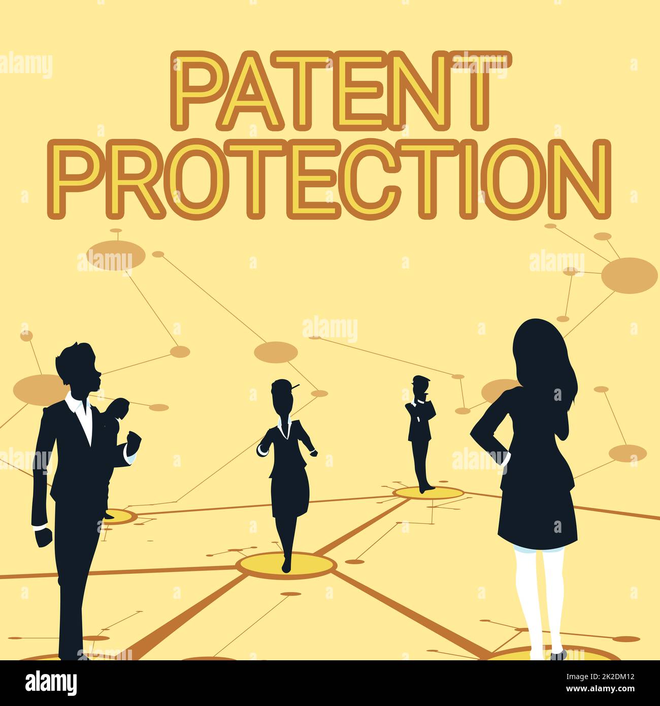 Text sign showing Patent Protection. Business showcase provides a ...