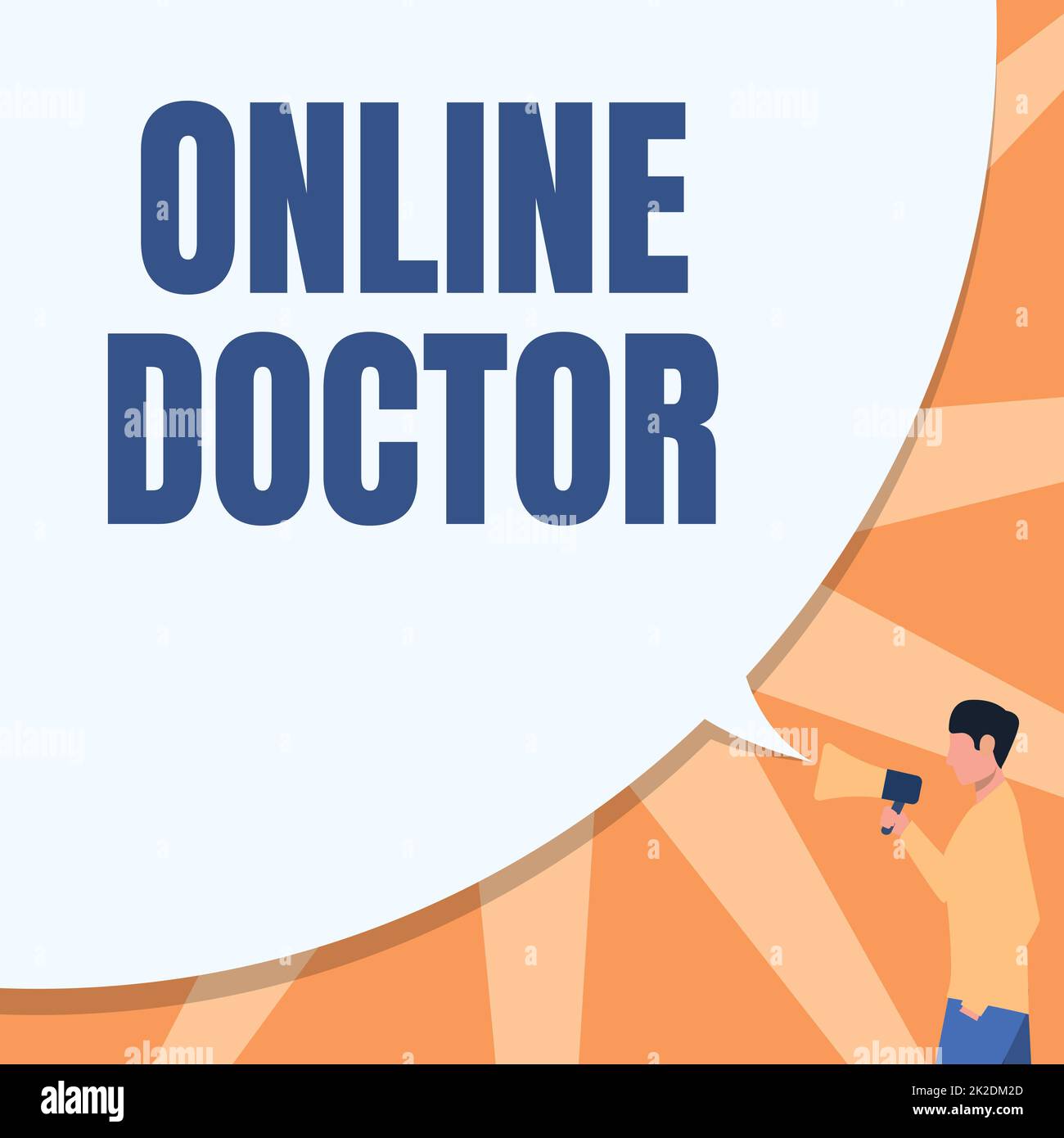 Doctor showing mobile screen in hand hi-res stock photography and ...