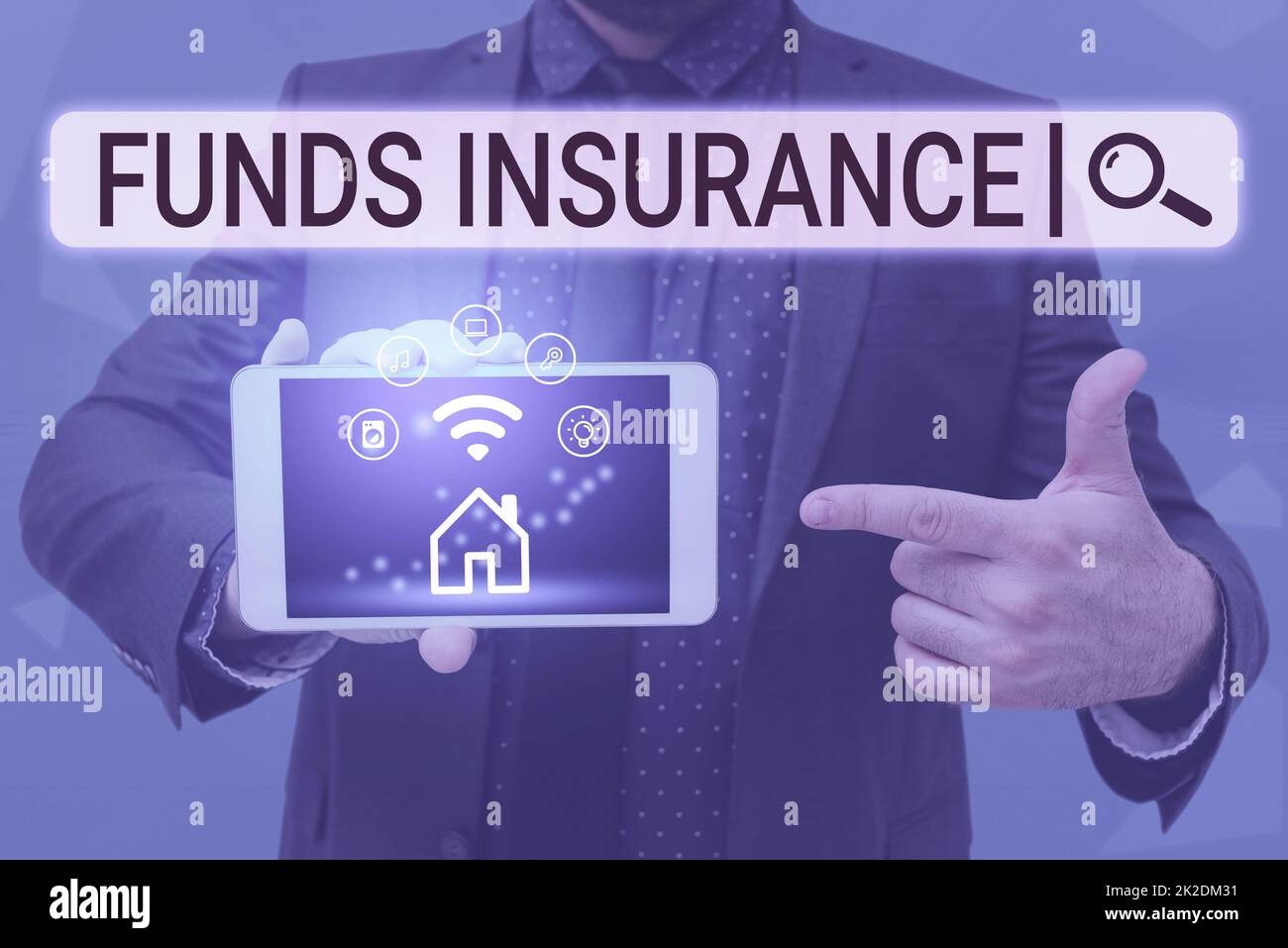 Text sign showing Funds Insurance. Internet Concept Form of collective ...
