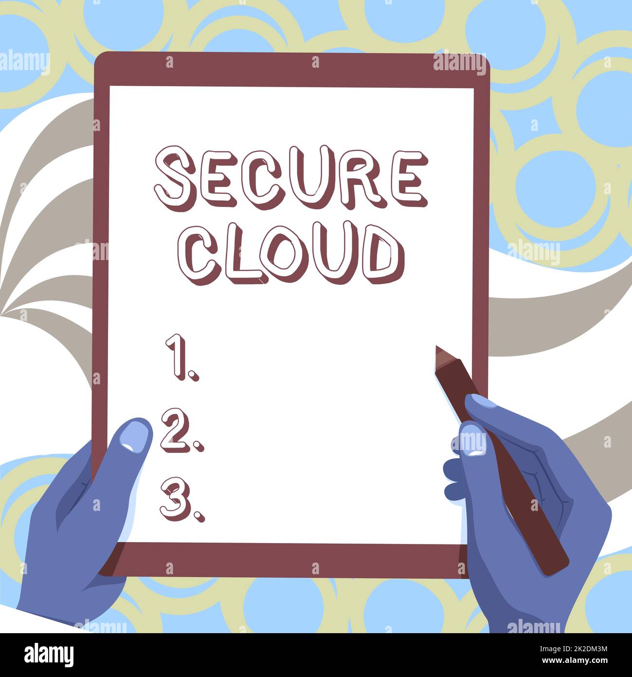 Hand writing sign Secure Cloud. Word for Protect the stored information ...