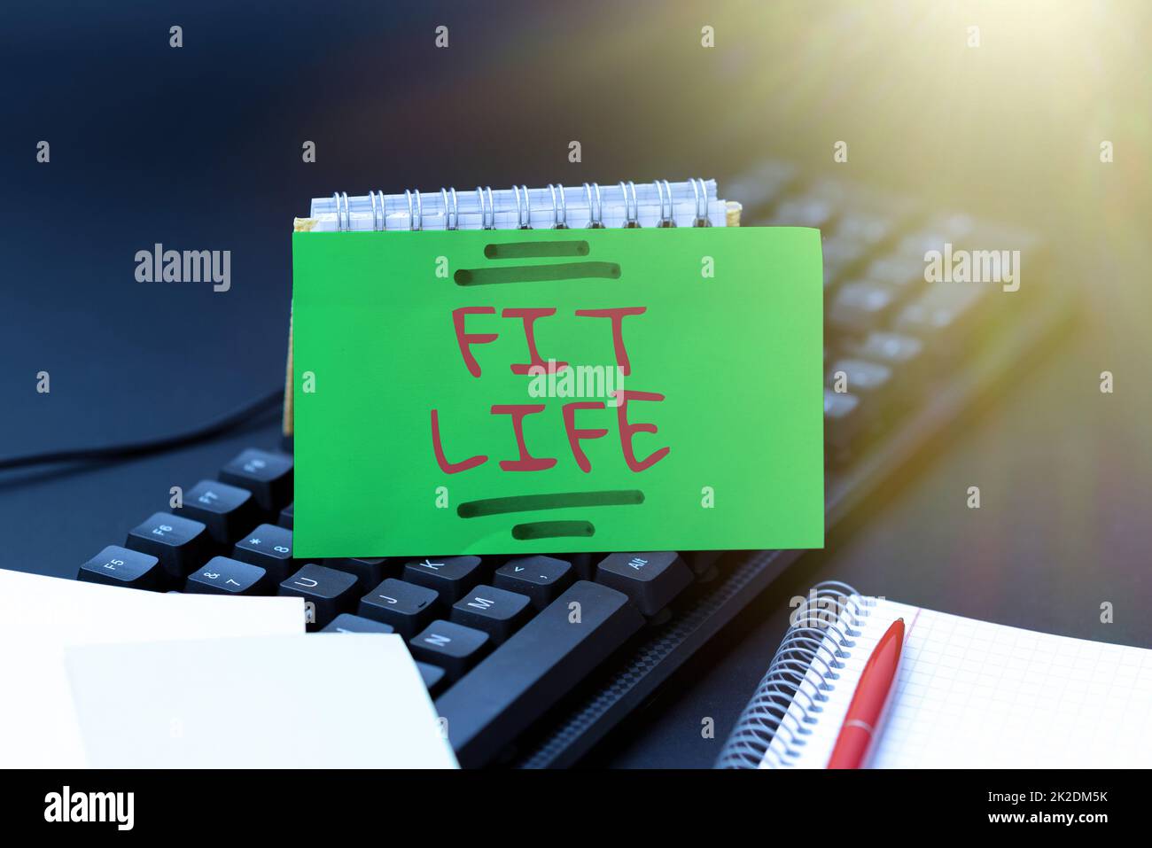 Conceptual display Fit Life. Business idea maintaining a healthy weight ...