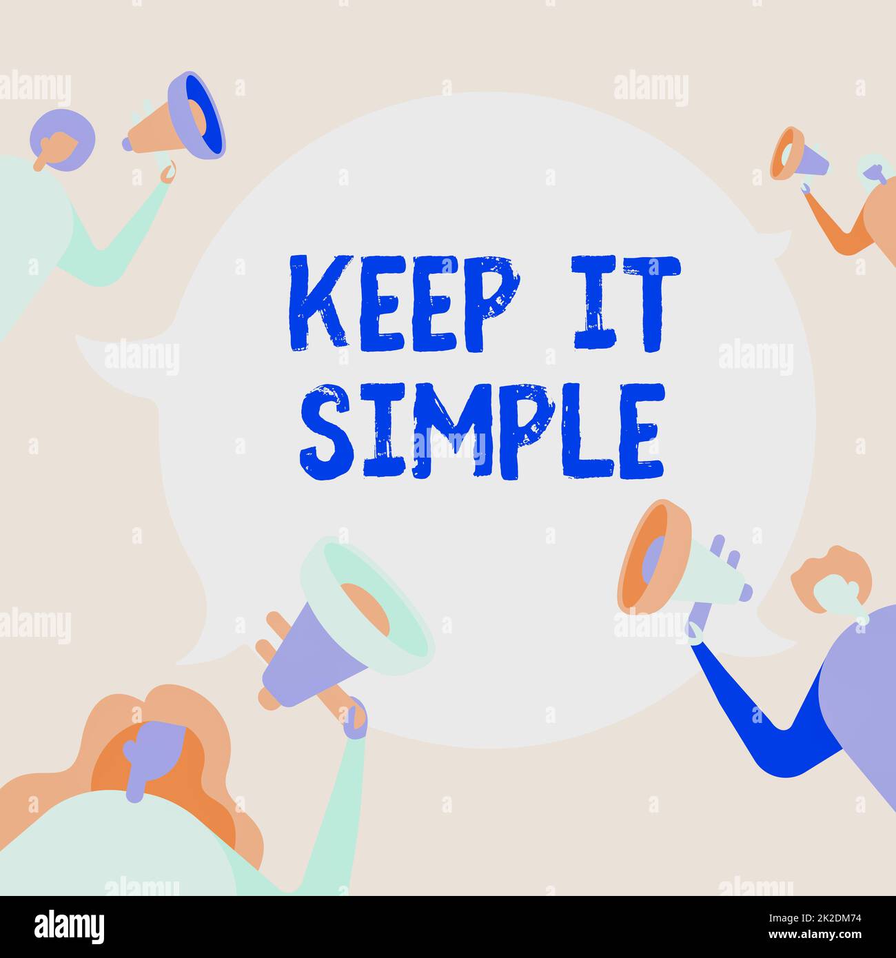 Handwriting text Keep It Simple. Business idea Easy to toss around ...