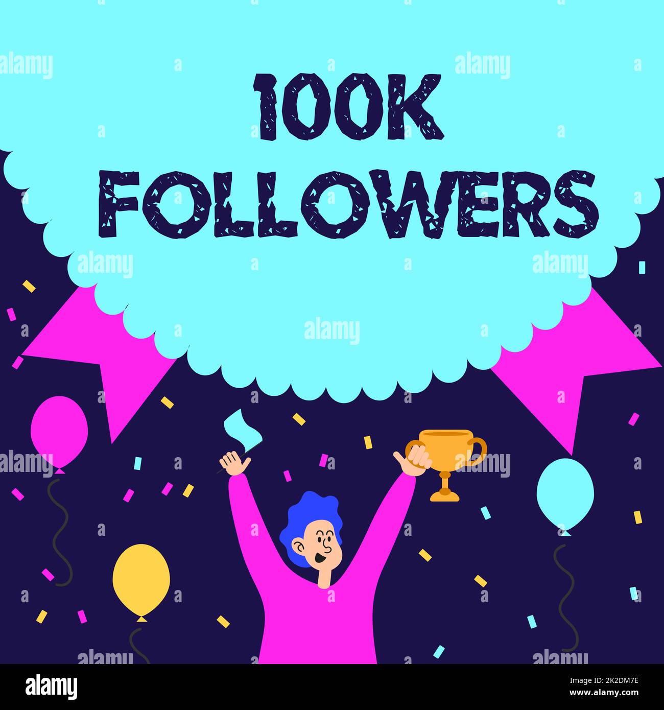 Text showing inspiration 100K Followers. Business concept number of ... Text showing inspiration 100K Followers. Business concept number of ...