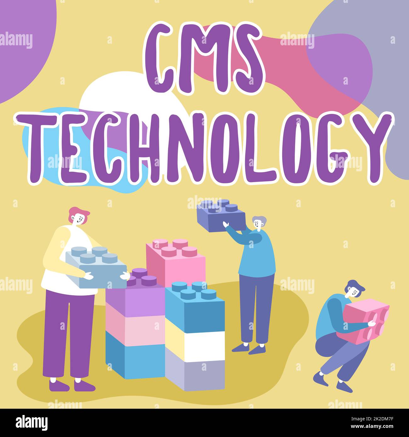 Handwriting Text Cms Technology Concept Meaning Programs That Are Used To Create And Manage