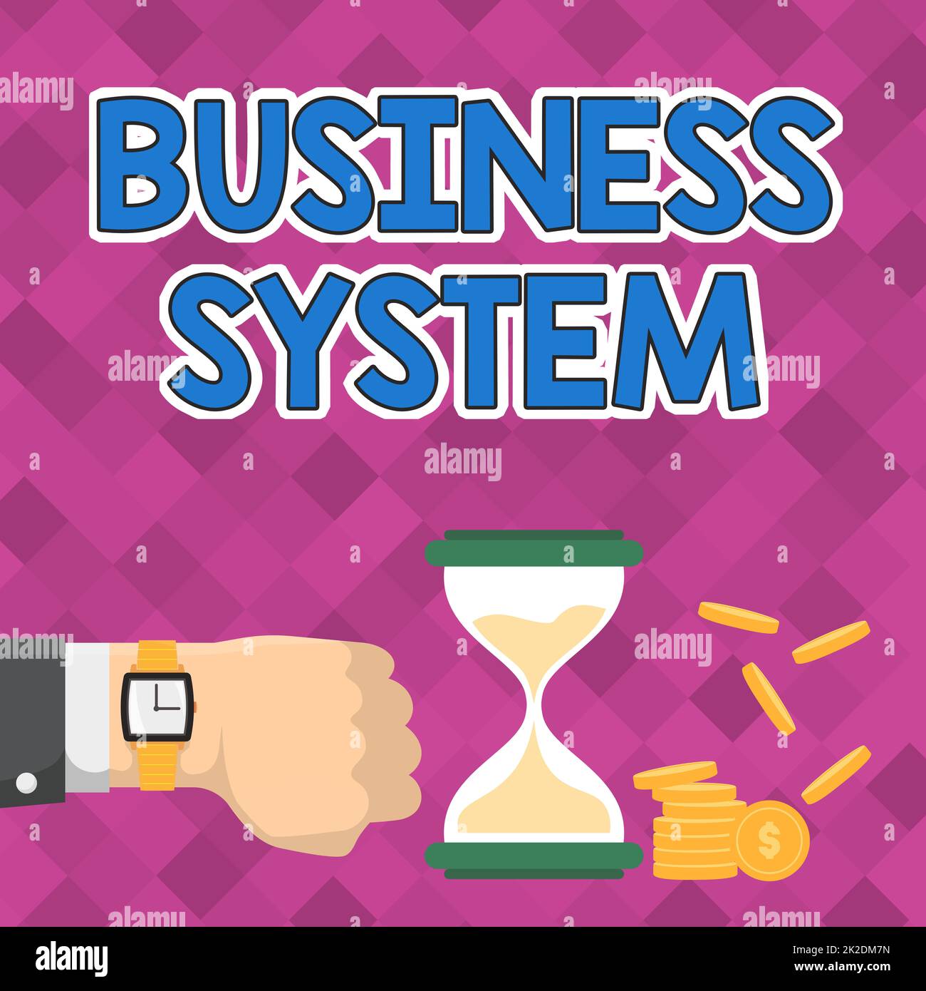 Conceptual caption Business System. Conceptual photo A method of ...