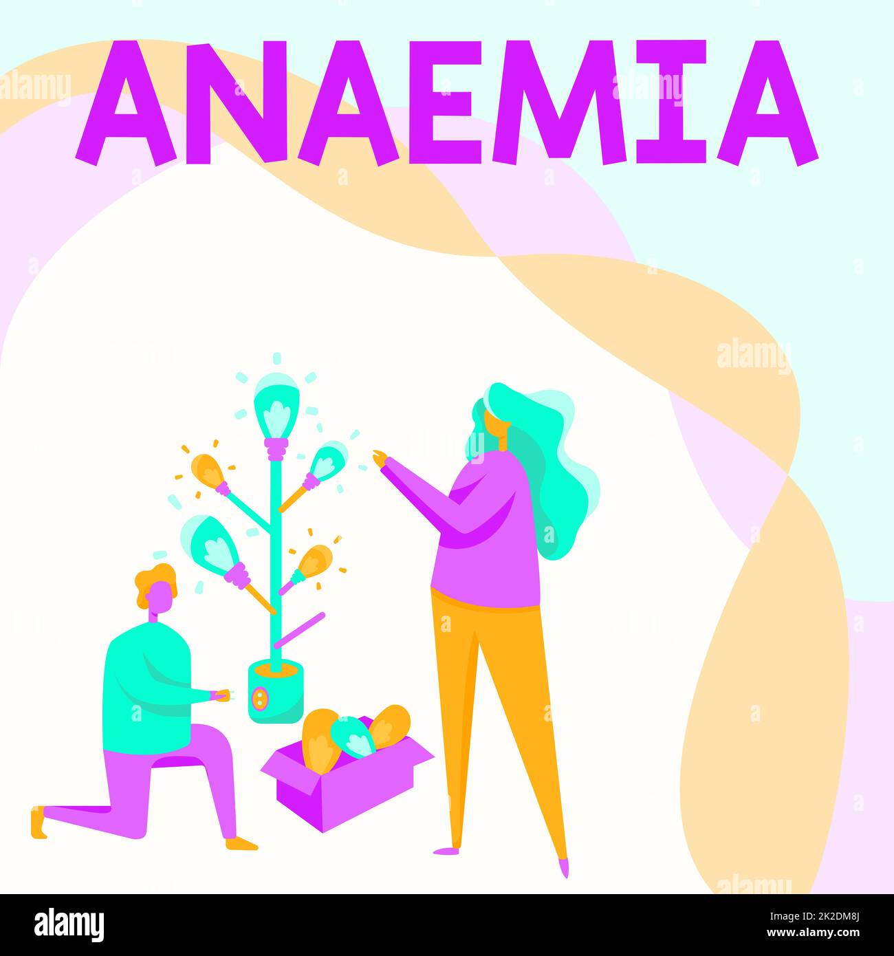 Inspiration showing sign Anaemia. Internet Concept a condition marked ...