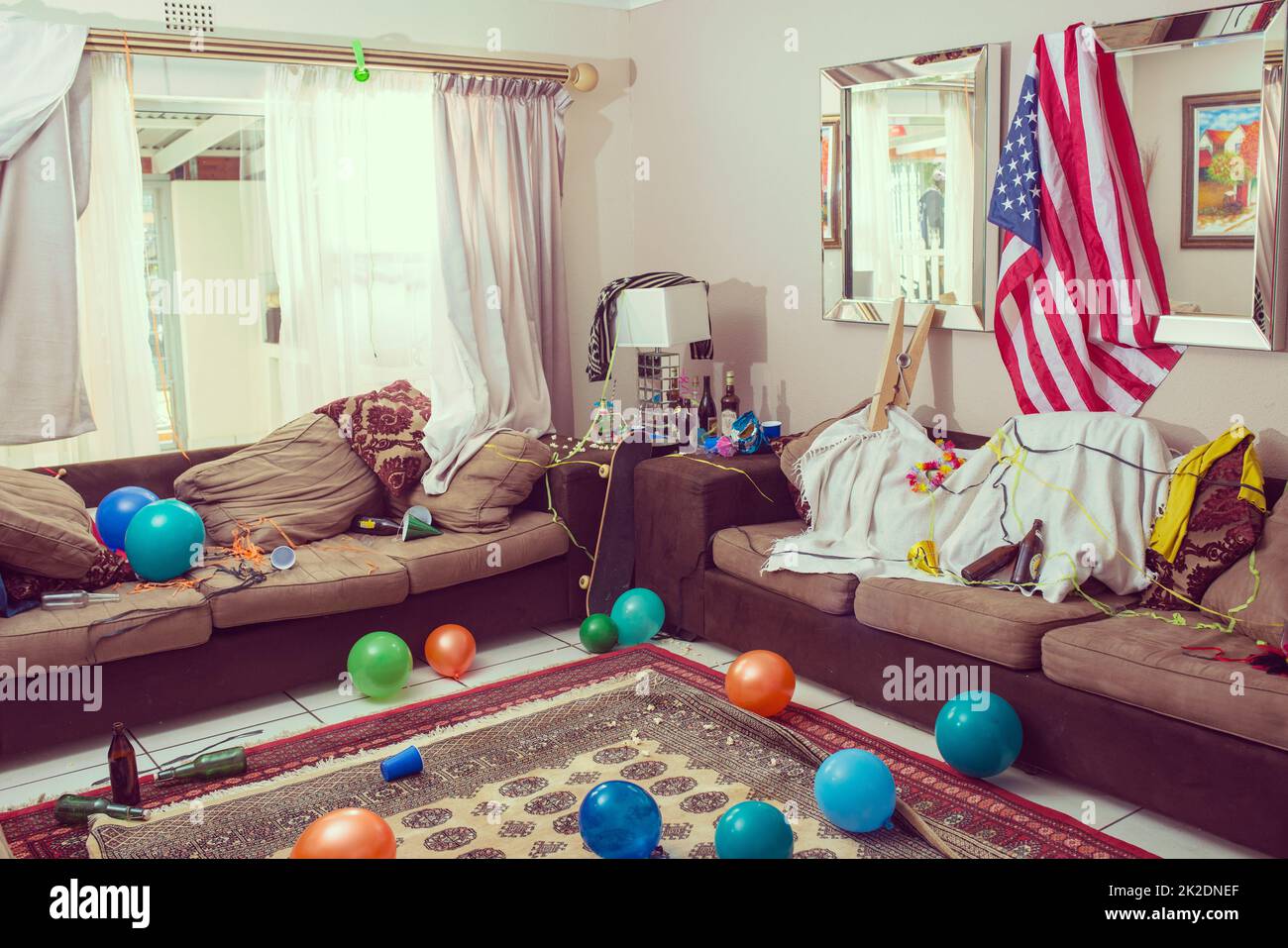 Messy lounge living room no people hi-res stock photography and images ...