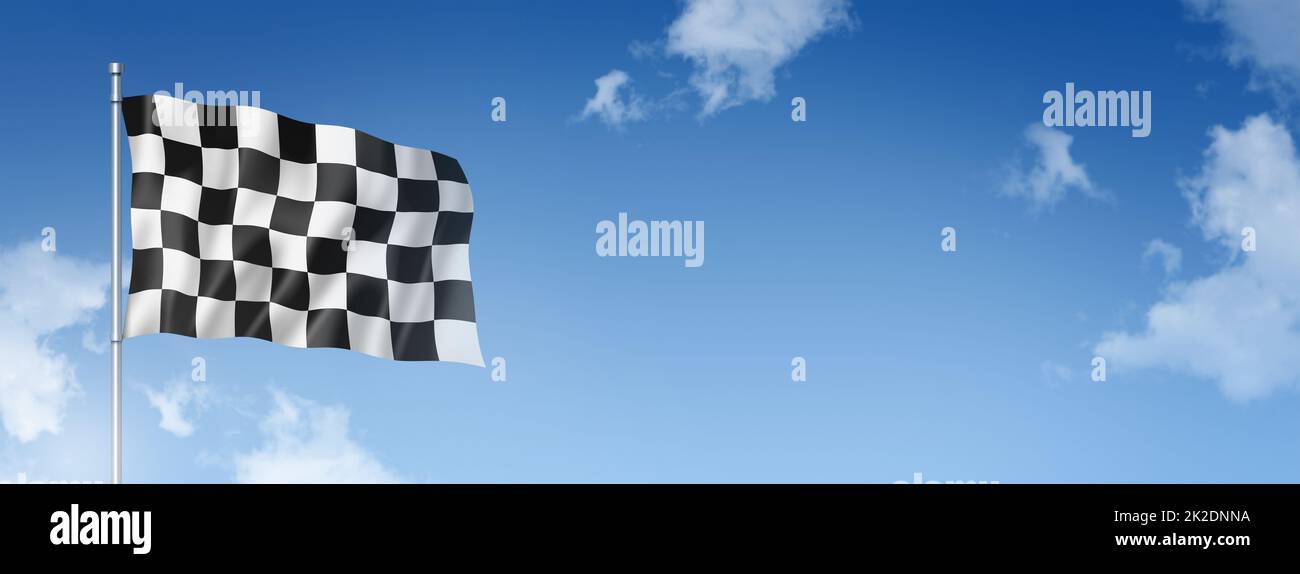 Racing car finish flag hi-res stock photography and images - Alamy