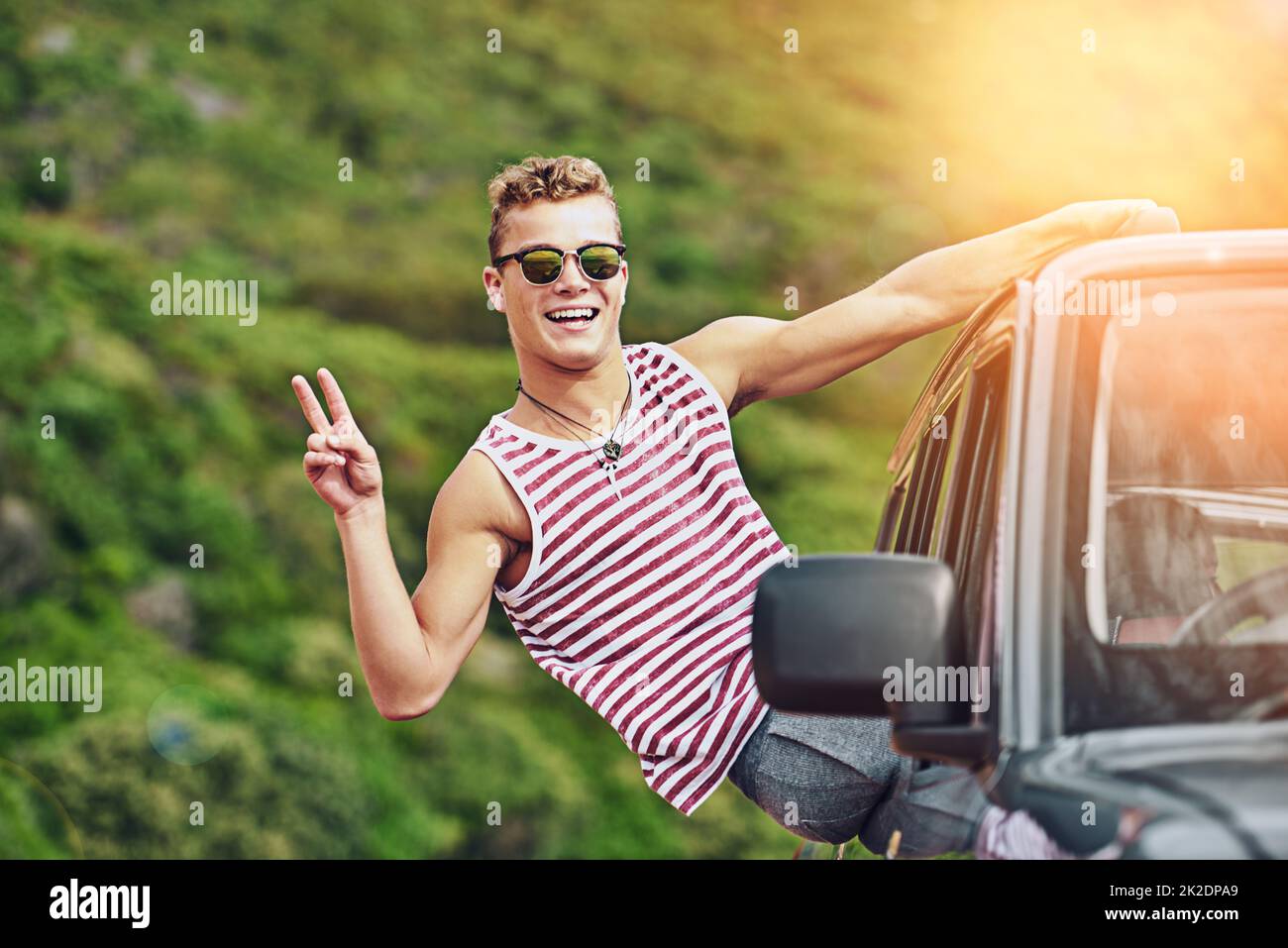 Man leaning out window hi-res stock photography and images - Alamy