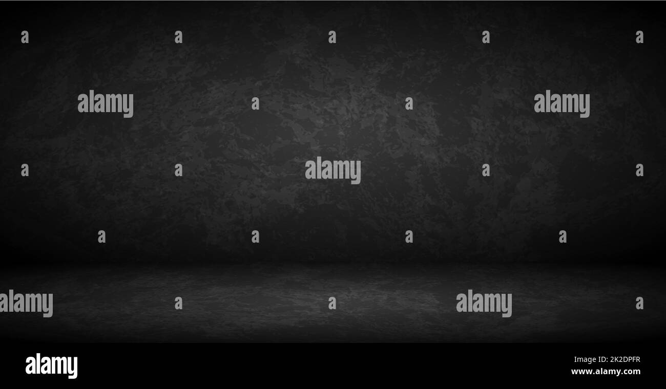 Black wall in dark studio, web background template - Vector Stock Photo ...
