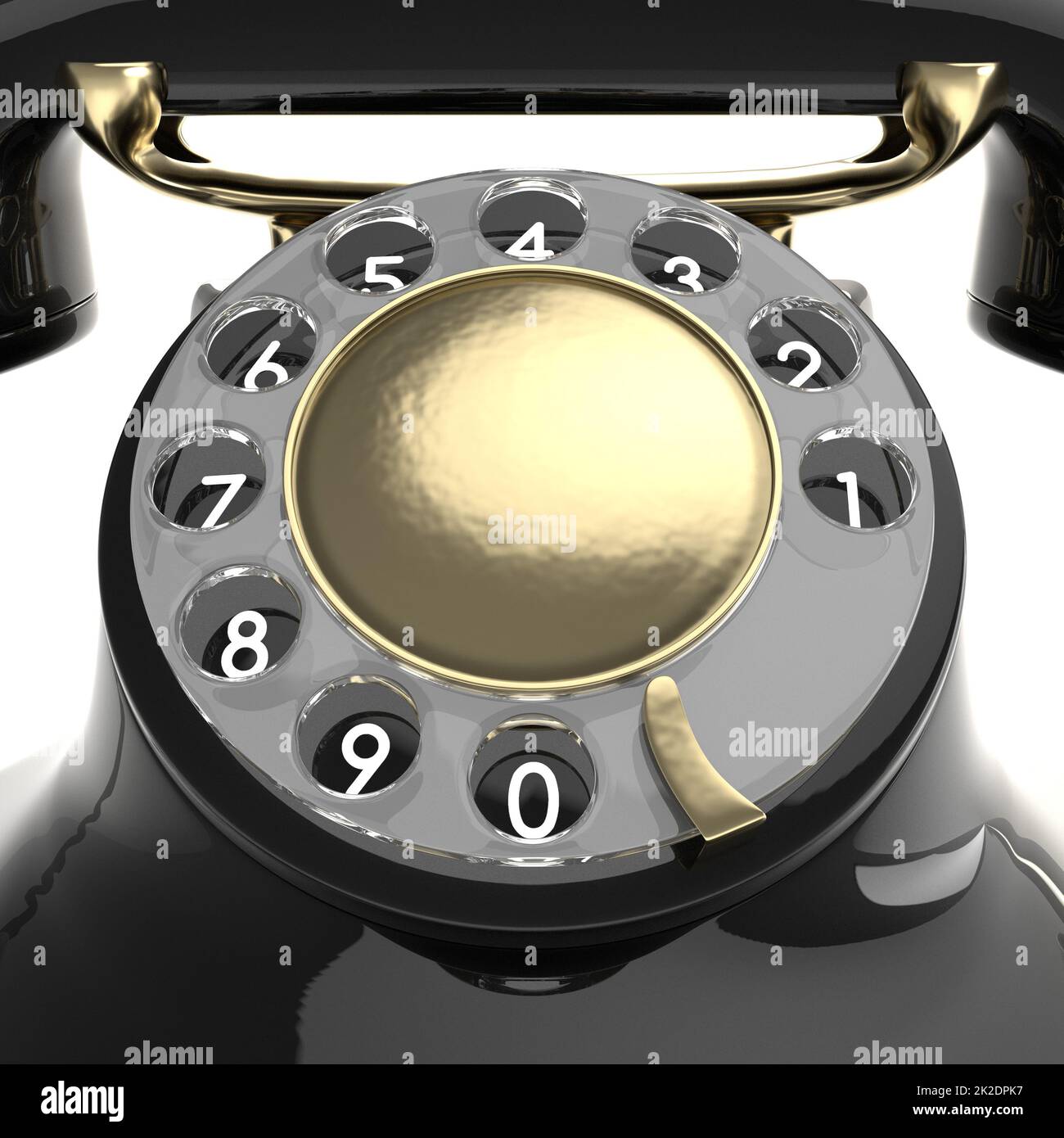 Vintage black telephone Stock Photo - Alamy