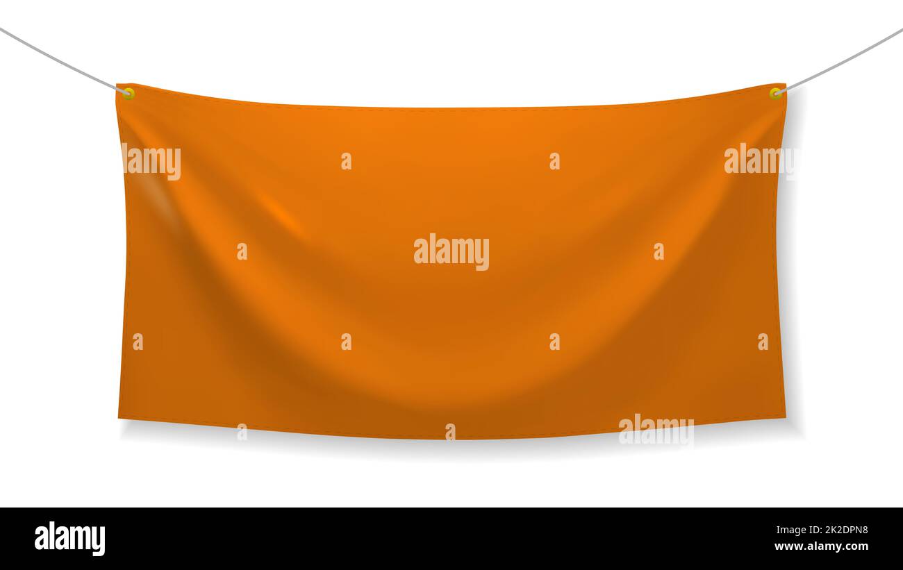 Orange ribbon sale banner Cut Out Stock Images & Pictures - Alamy