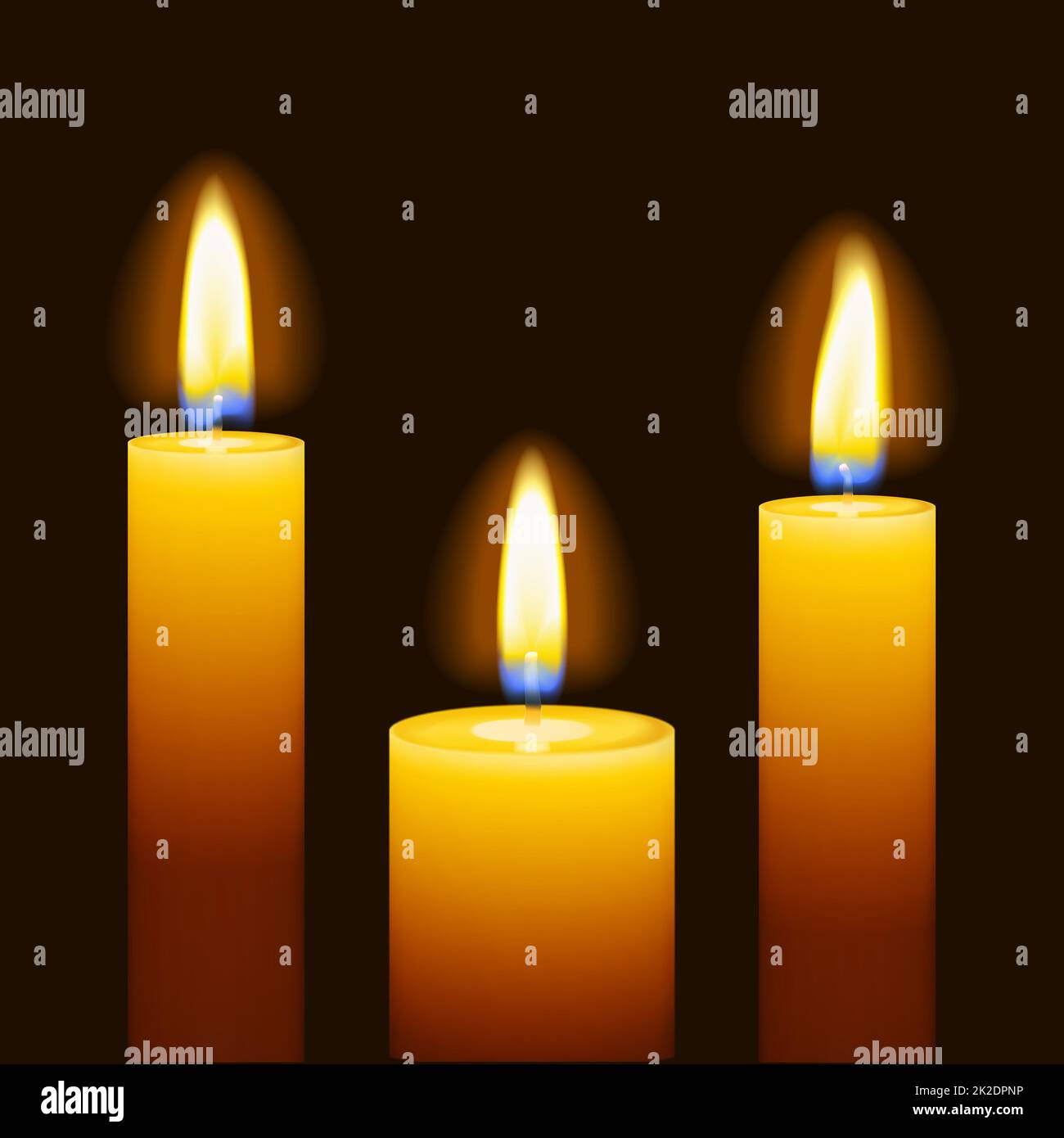 Three candles burning advent hi-res stock photography and images - Alamy