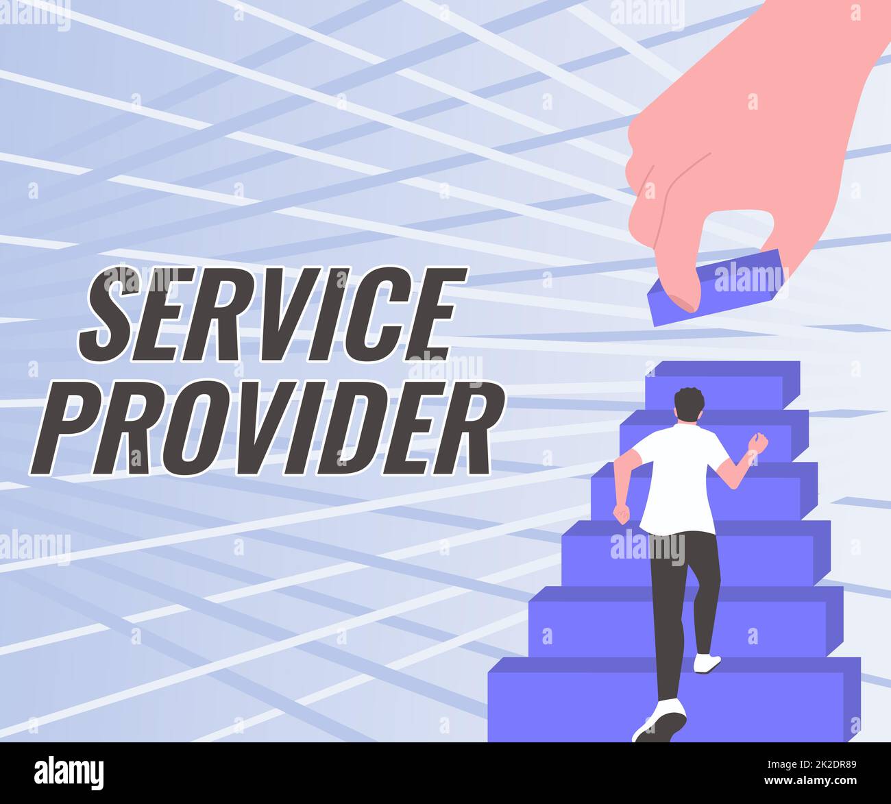 Text caption presenting Service Provider. Word for a company that ...