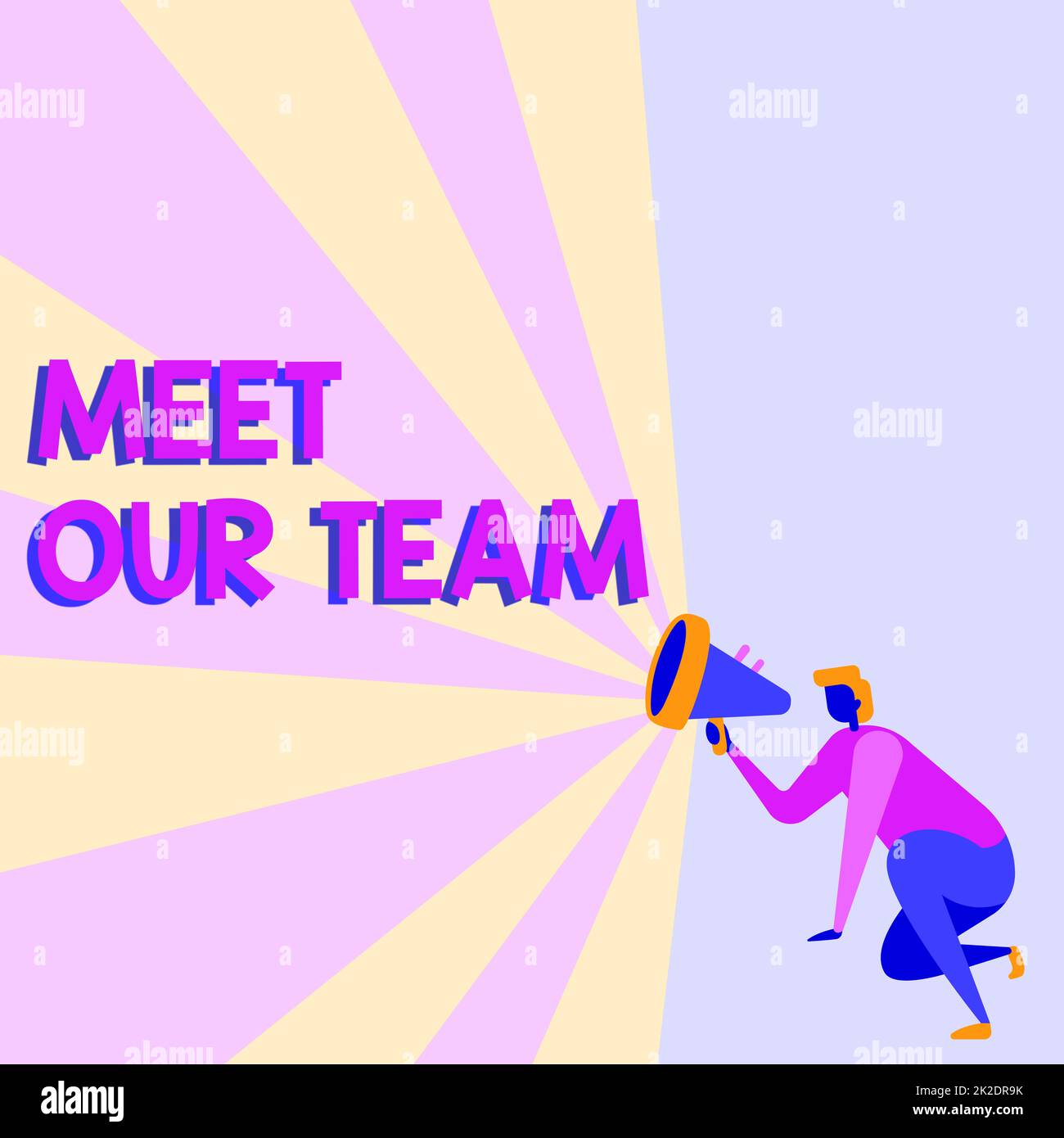 Handwriting text Meet Our Team. Internet Concept Presentation of a ...