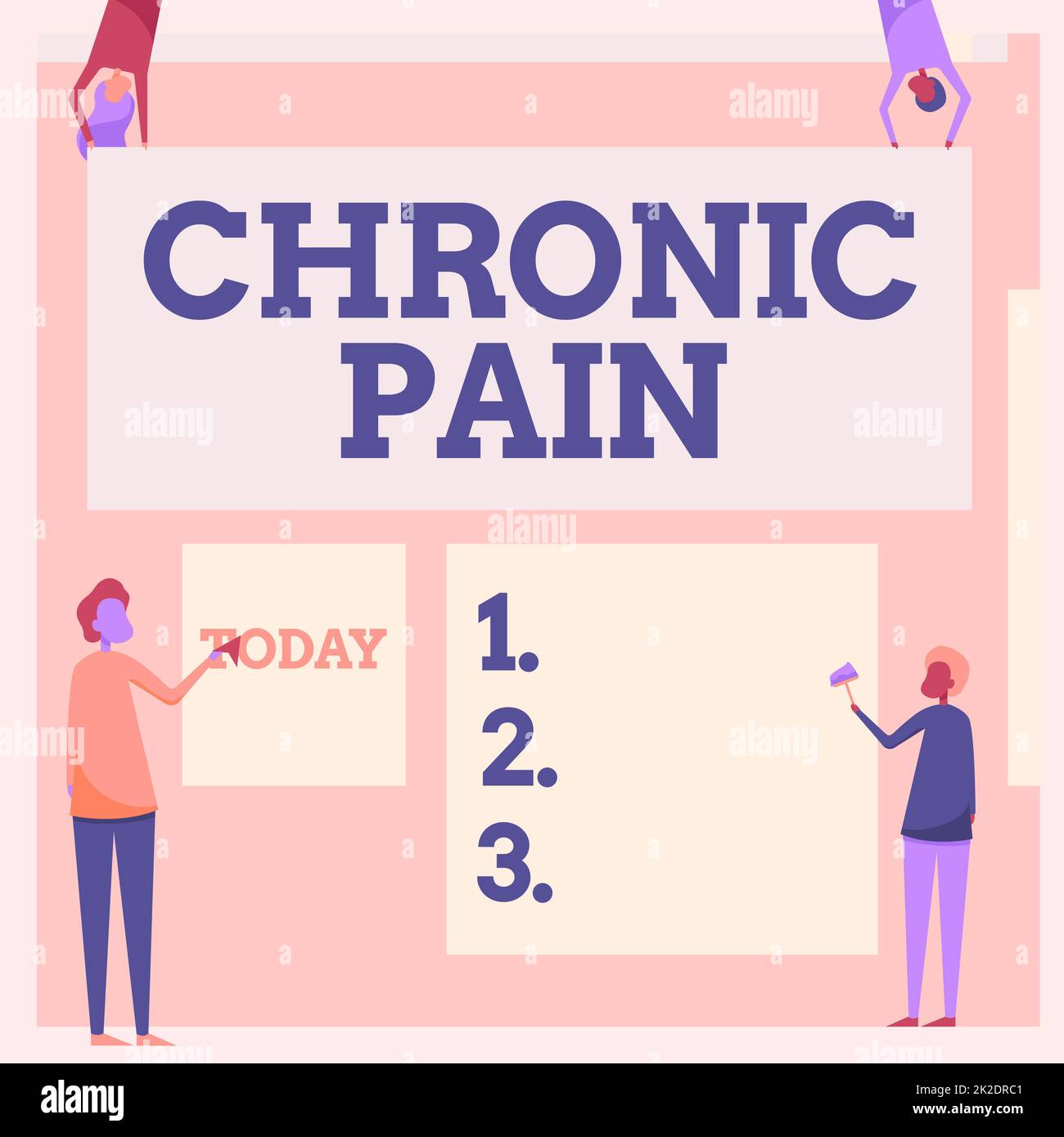 Sign displaying Chronic Pain. Business concept Pain that extends beyond ...