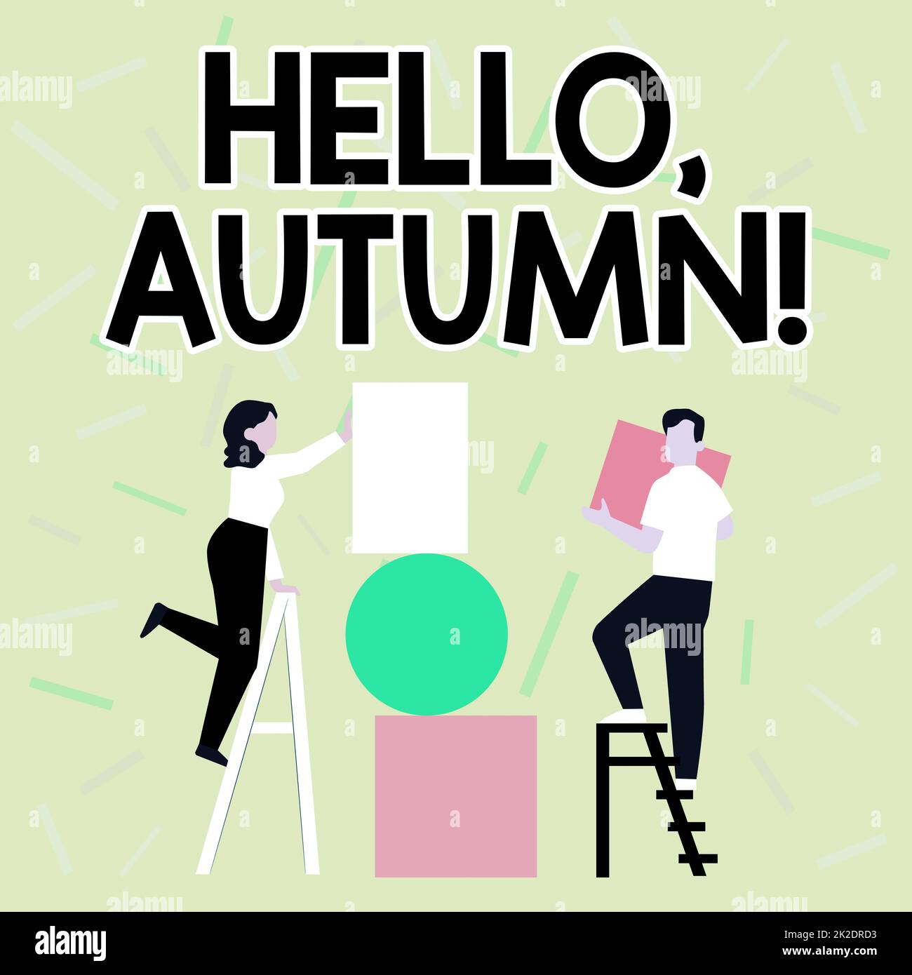 Inspiration showing sign Hello Autumn. Concept meaning it is the season ...