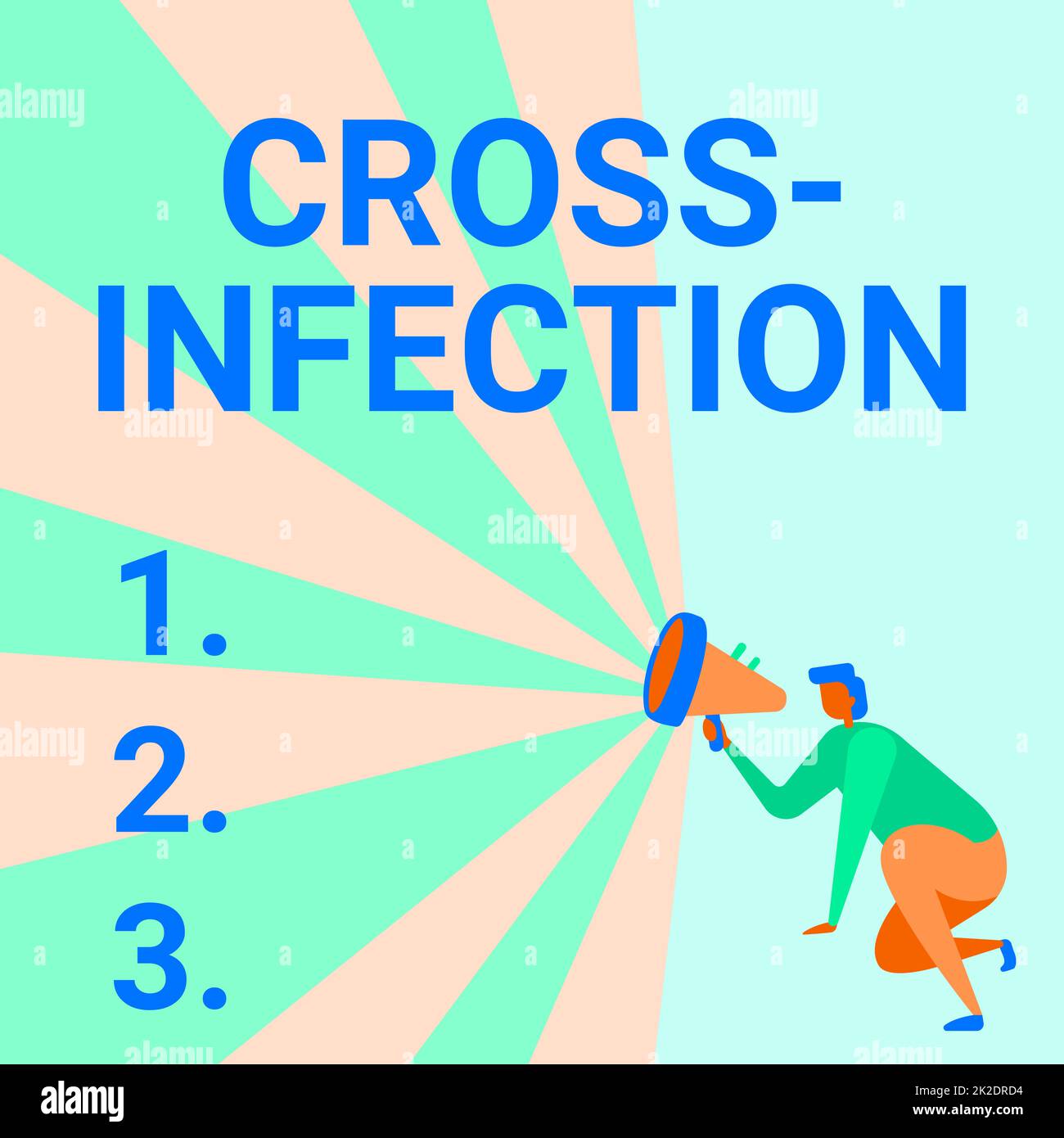 Conceptual display Cross Infection. Word for diseasecausing ...