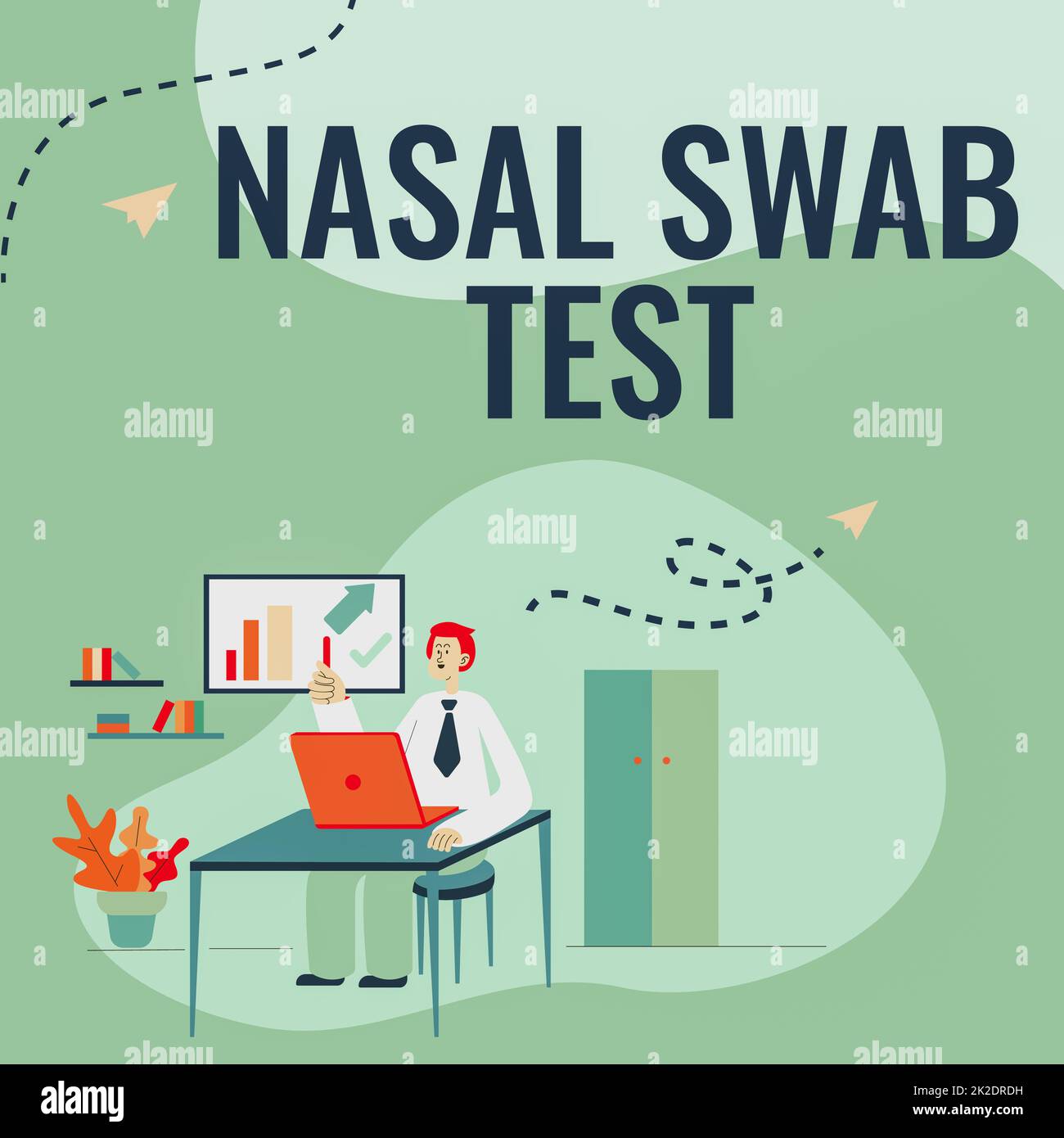 Handwriting text Nasal Swab Test. Word Written on diagnosing an upper ...