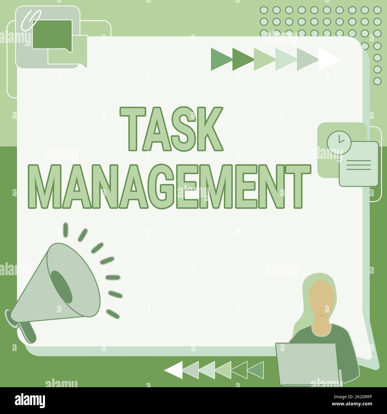 Conceptual display Task Management. Business concept the process of ...