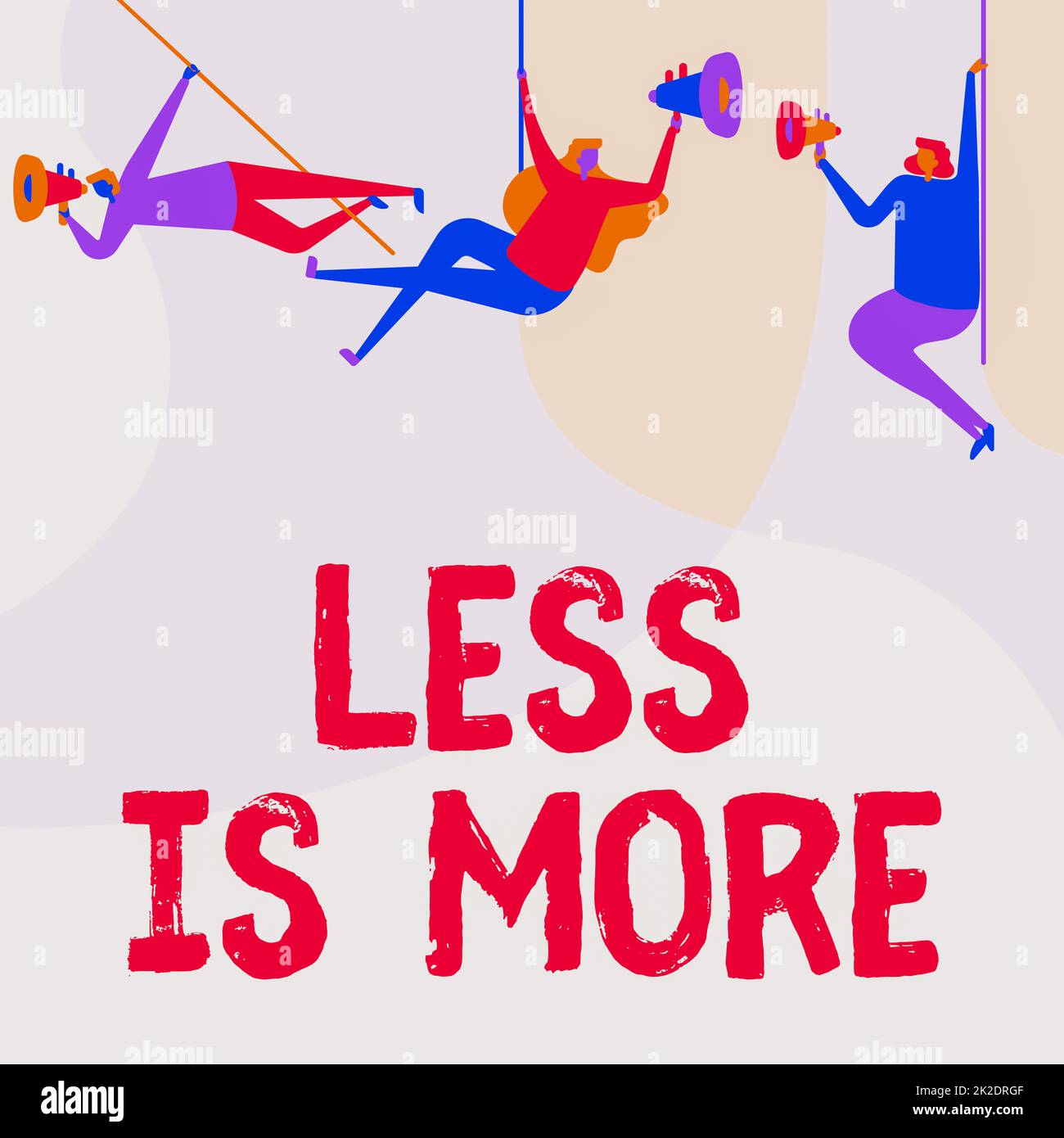 Text sign showing Less Is More. Conceptual photo Minimalist approach to ...