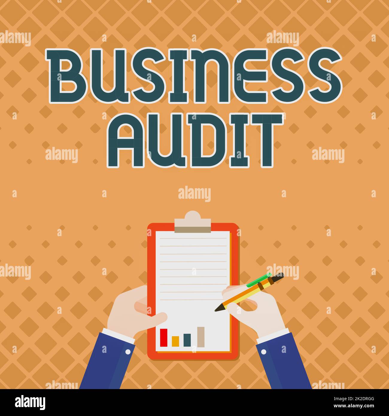 Conceptual display Business Audit. Business overview examination of the ...