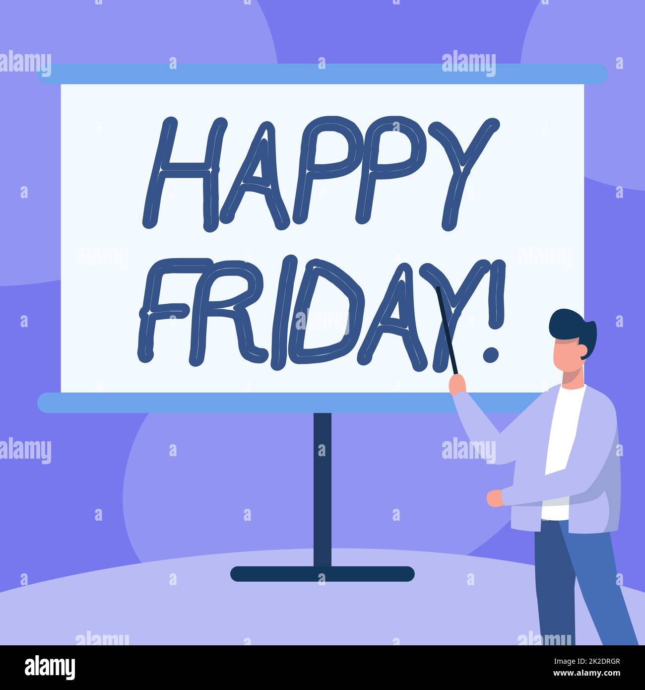 Conceptual display Happy Friday. Business idea Wishing you have a good ...