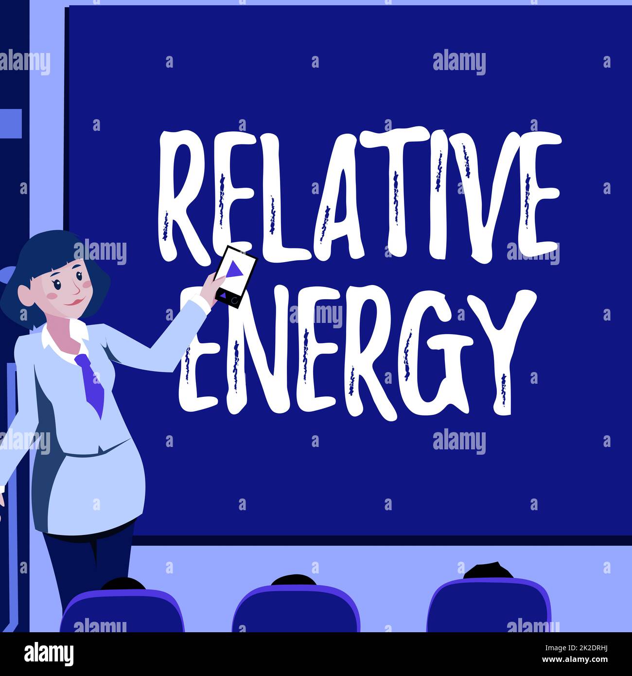 Sign displaying Relative Energy. Word Written on quantitative property ...