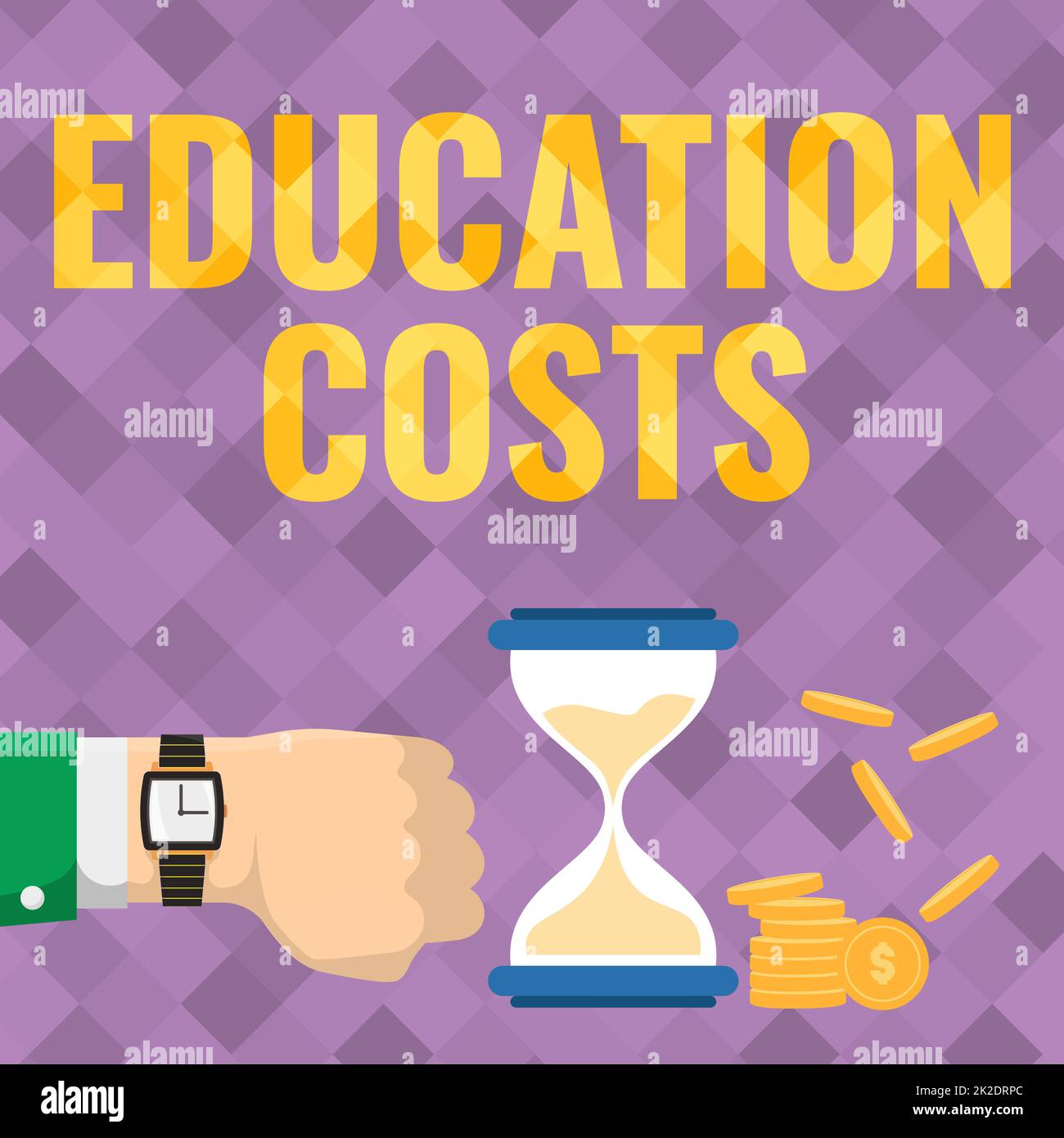 Text sign showing Education Costs. Conceptual photo amounts paid for ...