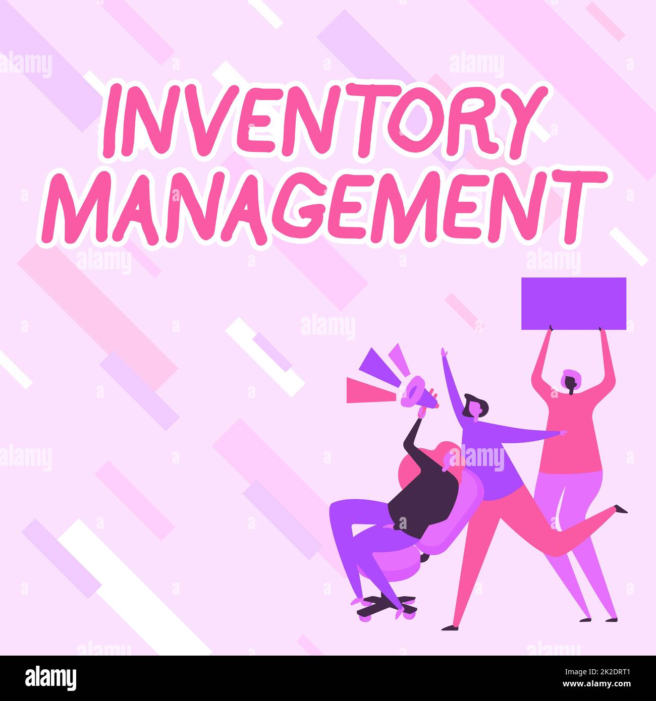 Text caption presenting Inventory Management. Concept meaning ...