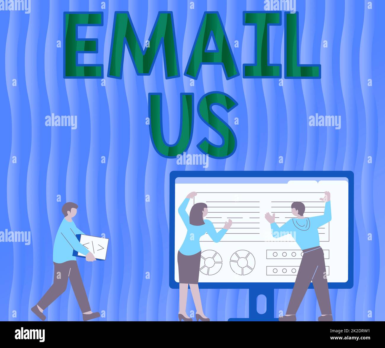 Text caption presenting Email Us. Business showcase Sending a commercial message to a group of ...