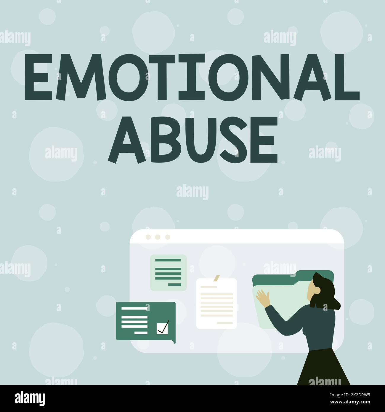 Inspiration showing sign Emotional Abuse. Business overview person ...