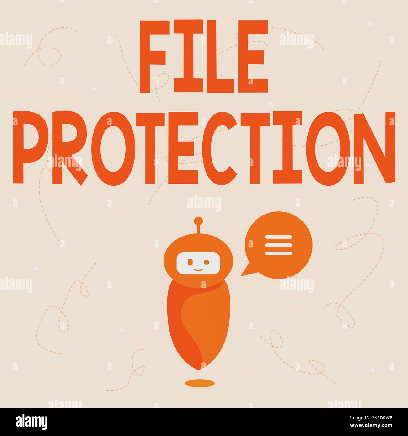 Hand Writing Sign File Protection Internet Concept Preventing