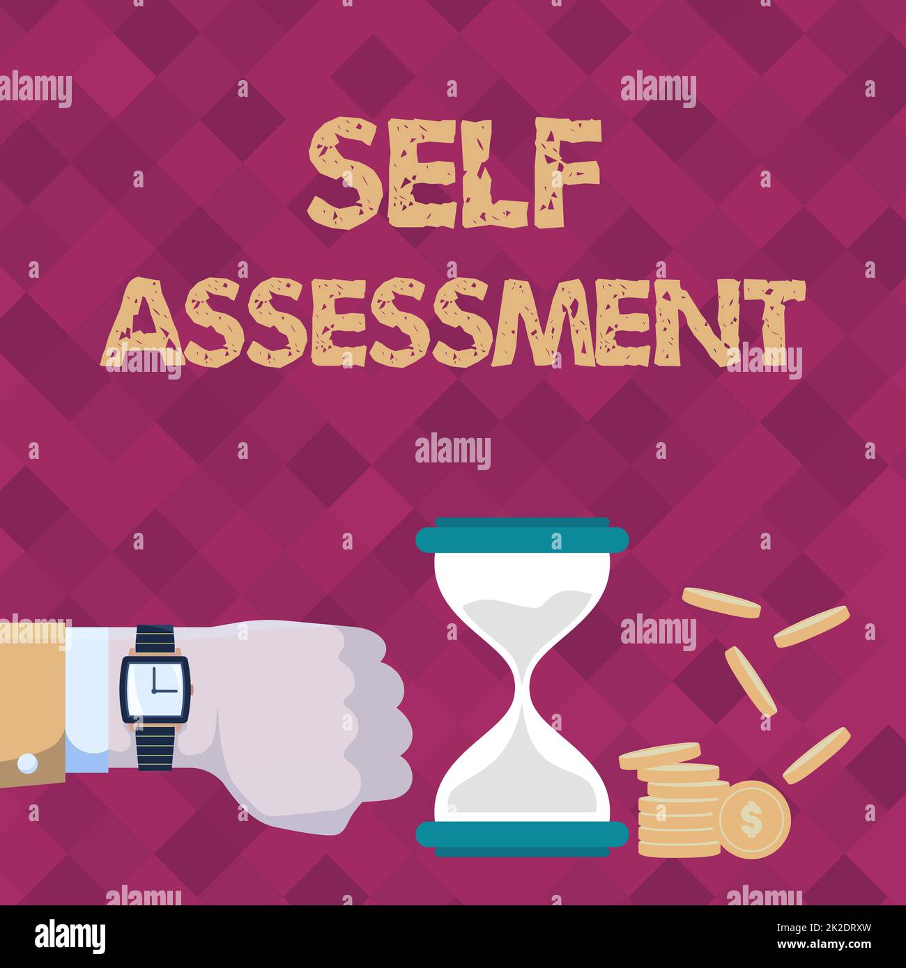 Text caption presenting Self Assessment. Conceptual photo evaluation of ... Text caption presenting Self Assessment. Conceptual photo evaluation of ...