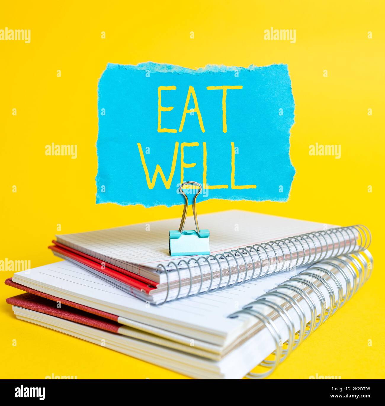 Handwriting text Eat Well. Business approach Practice of eating only ...