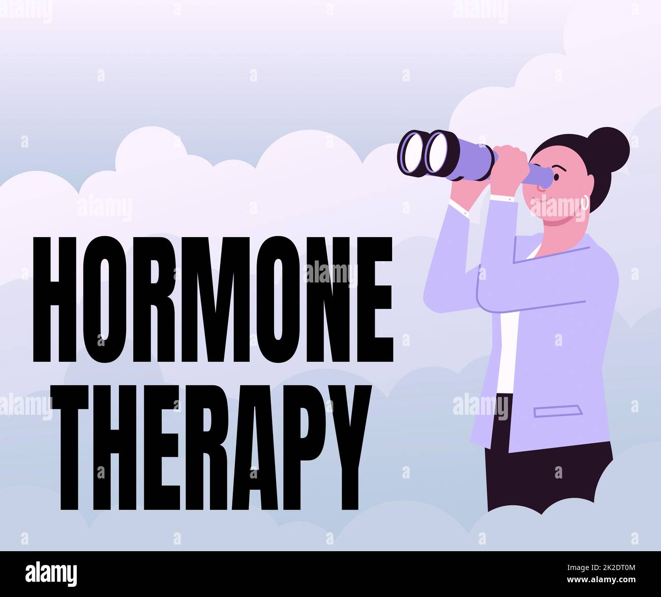 Sign displaying Hormone Therapy. Business idea use of hormones in ...