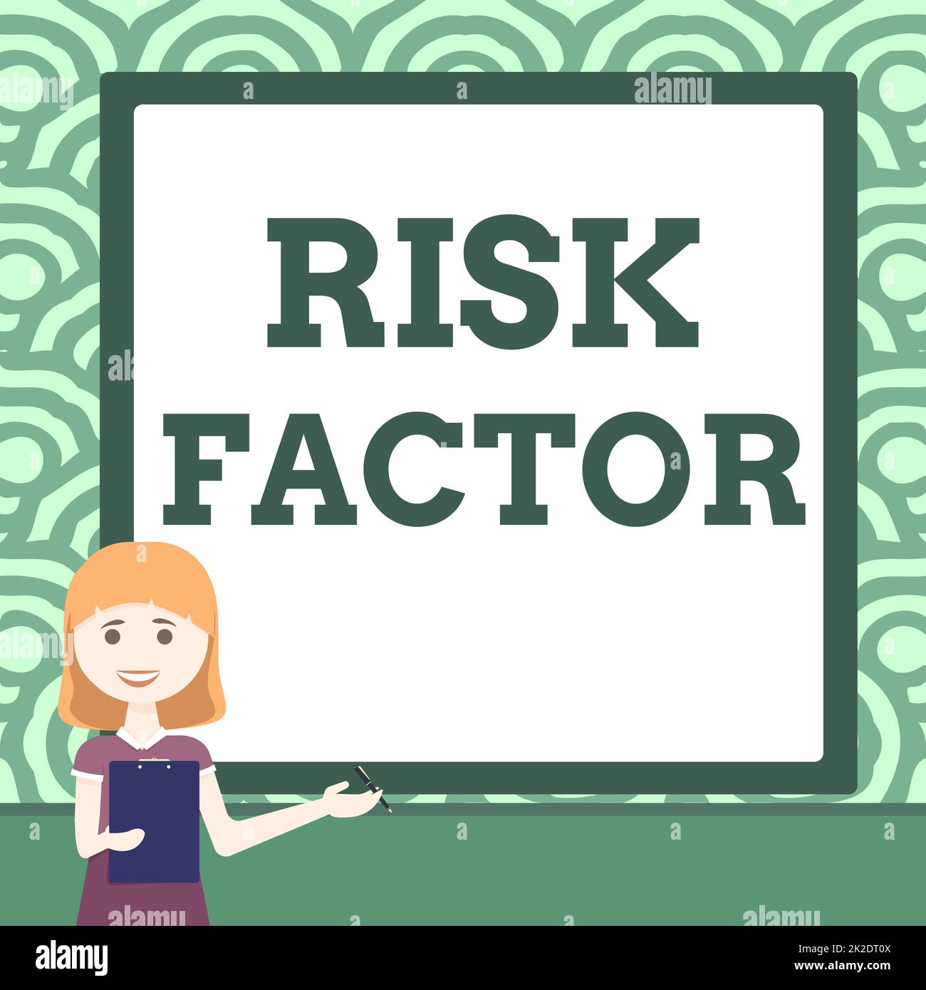 Hand writing sign Risk Factor. Word for Characteristic that may ...