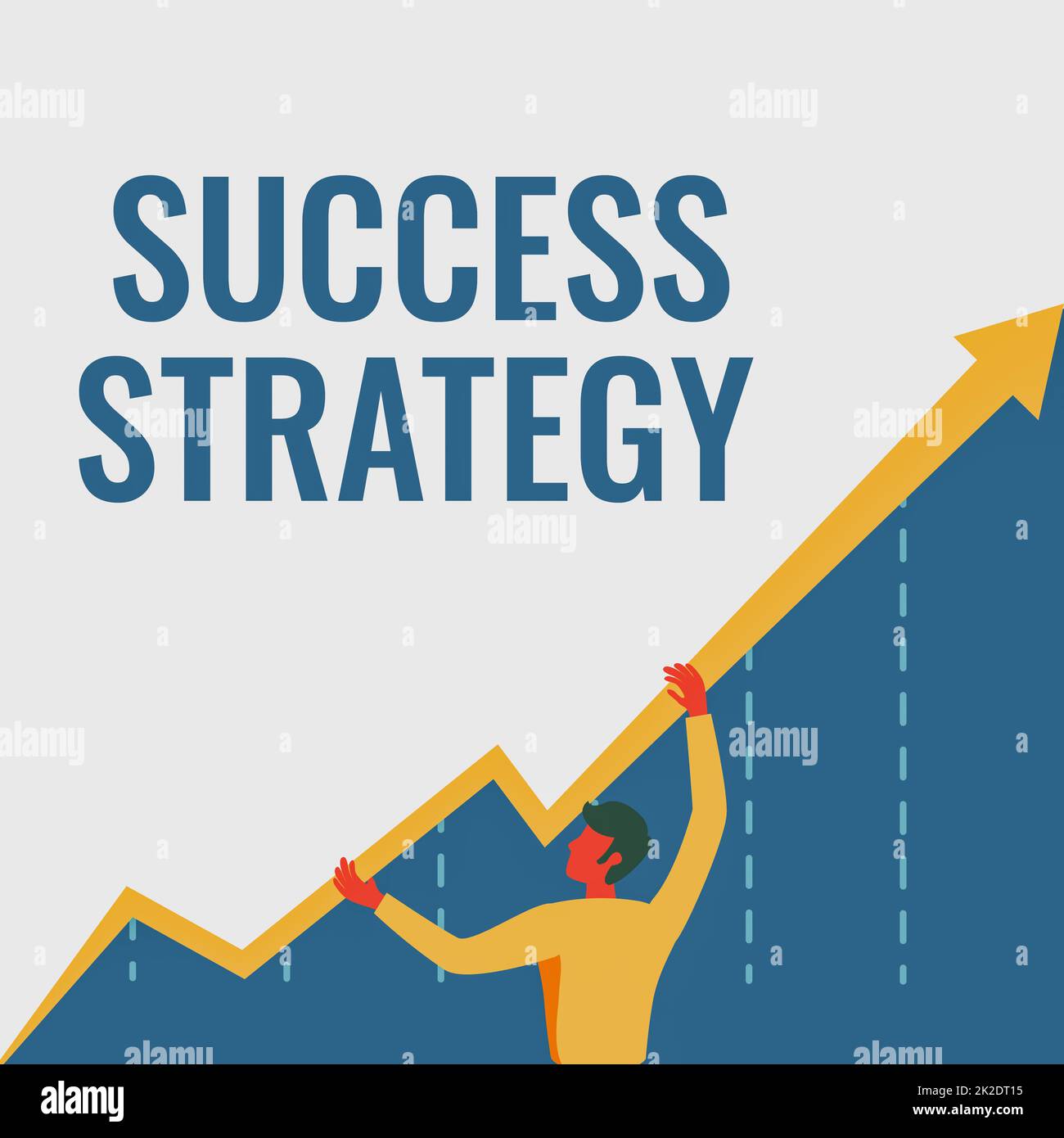 Hand writing sign Success Strategy. Concept meaning provides guidance ...