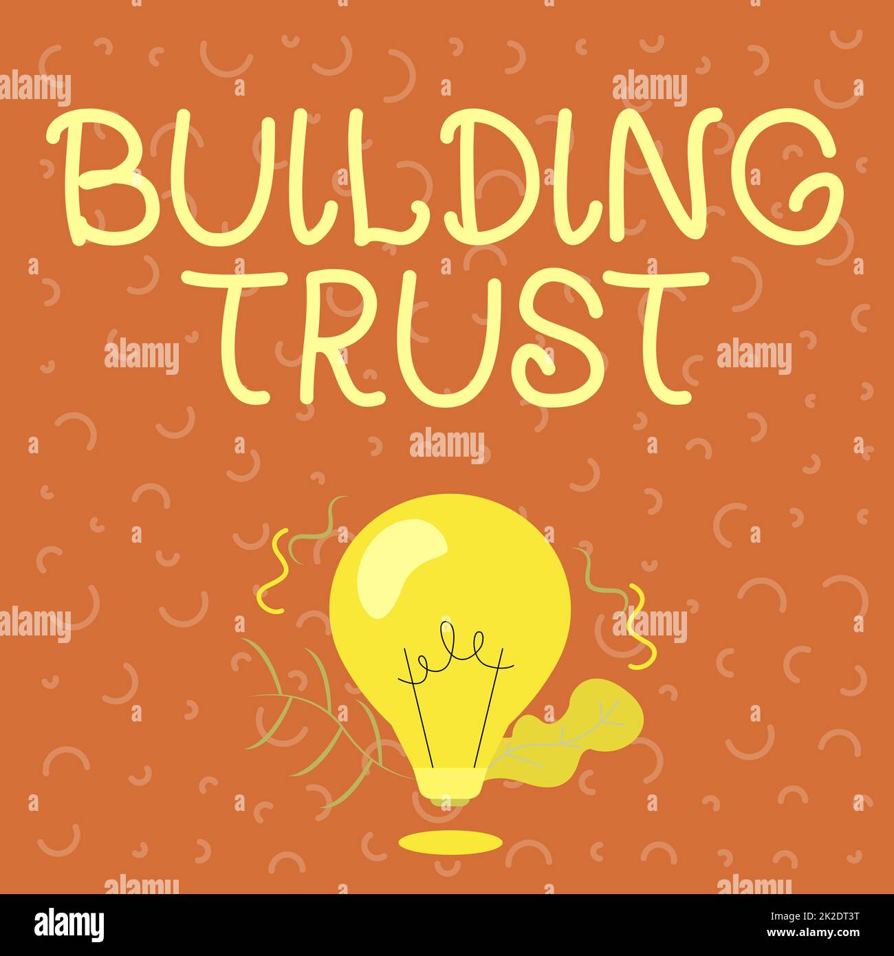 Sign displaying Building Trust. Business showcase activity of emerging ...